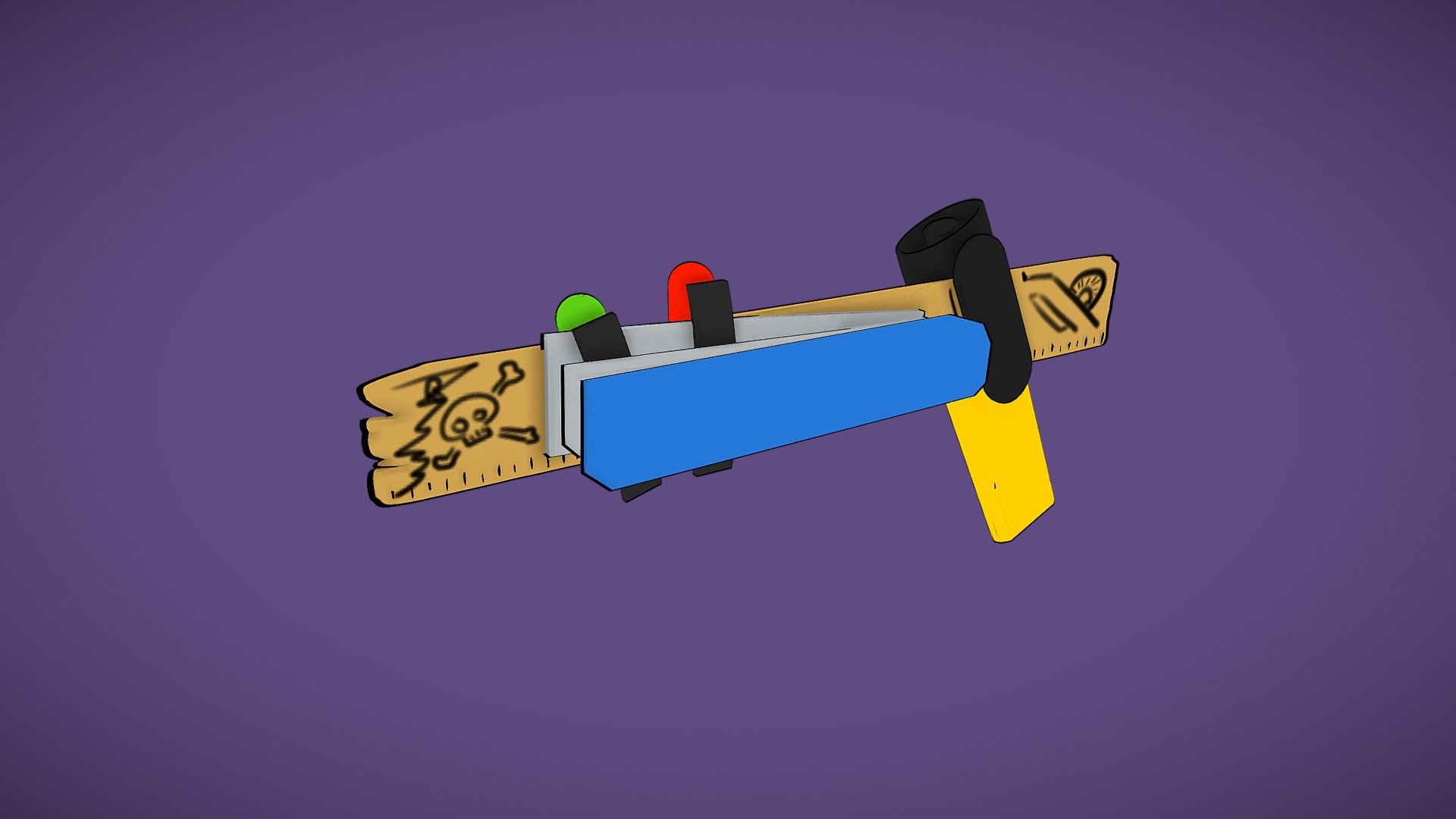School Gun - 3D model by djyver [5e3e97f] - Sketchfab