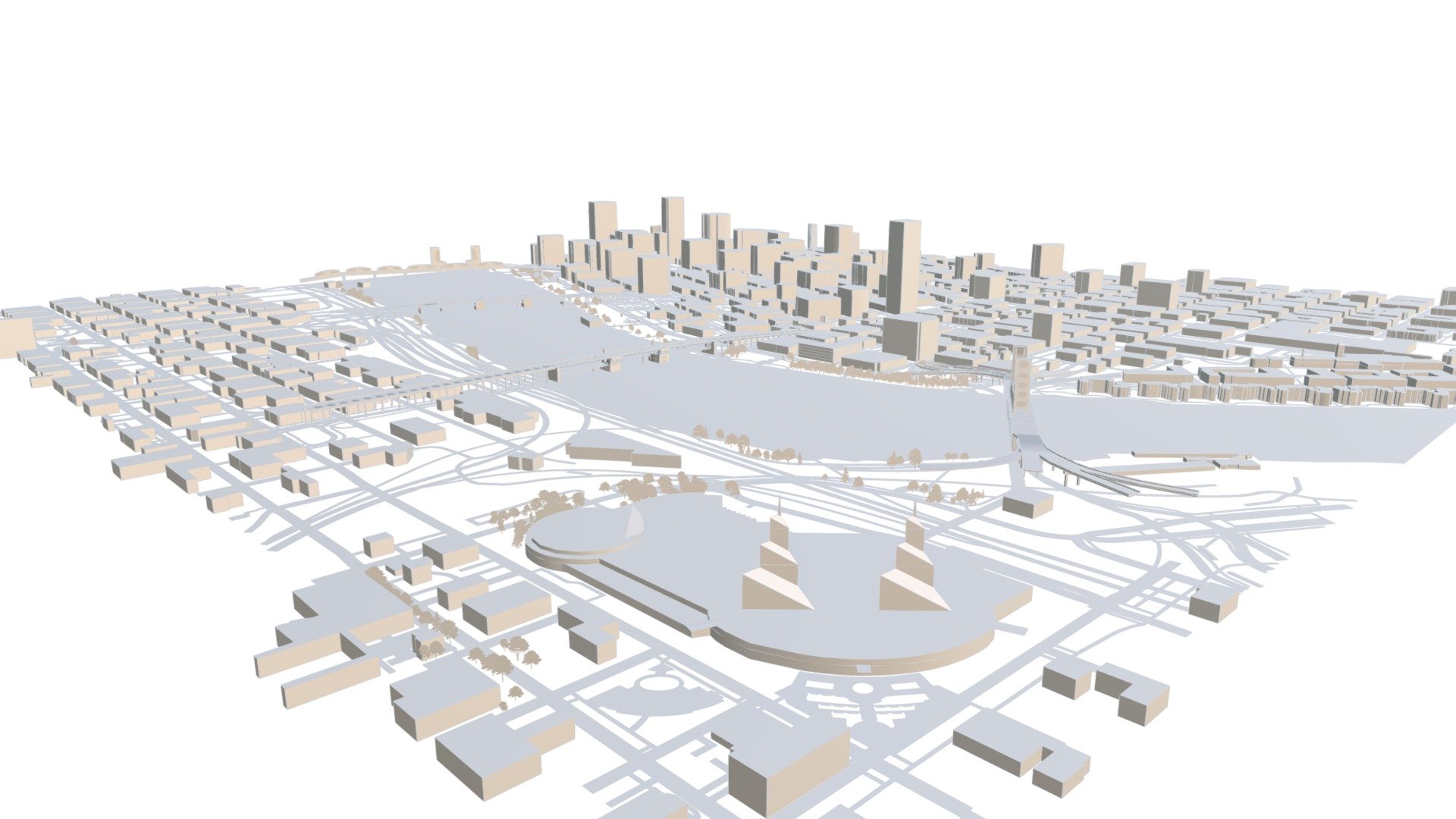 Downtown Portland - 3D model by lioneyeaerials [5e3ec7c] - Sketchfab