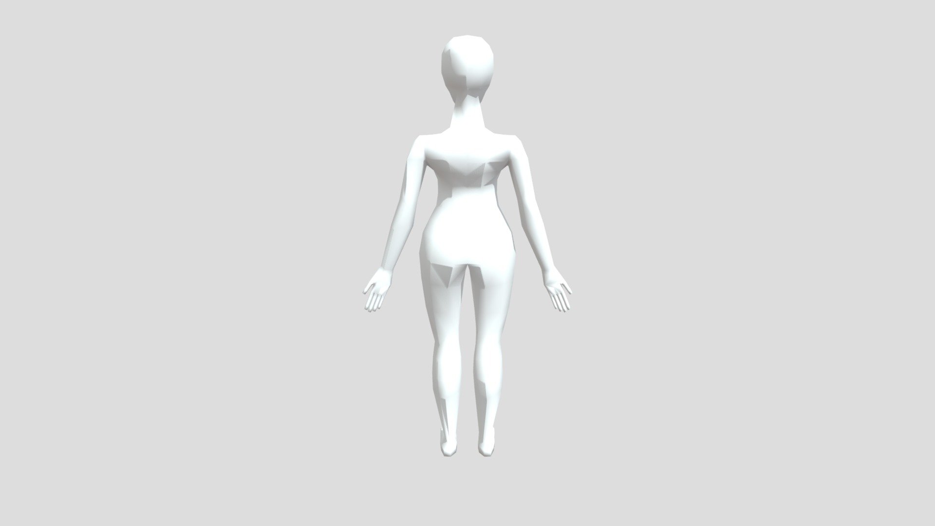 Basic Female Mesh - Download Free 3D model by nickseven [5e410da ...