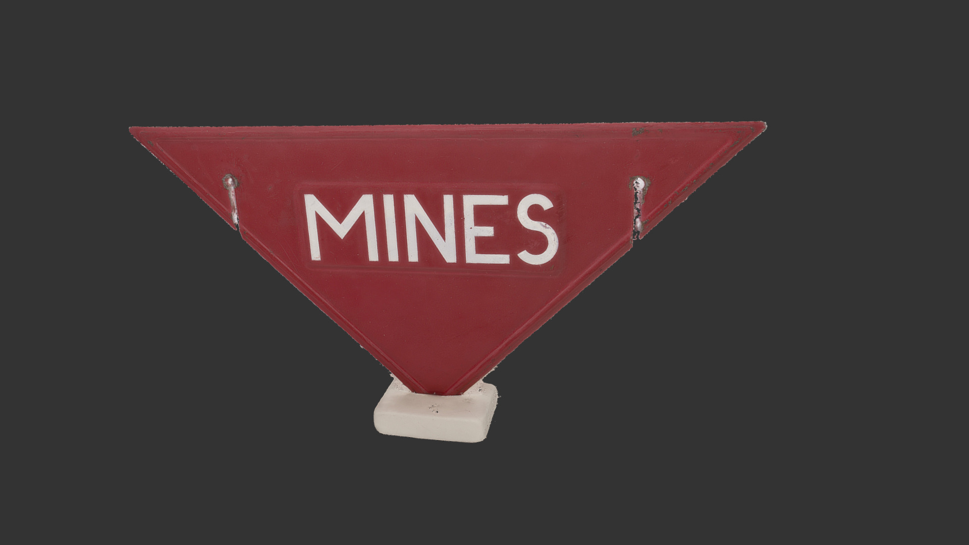 Minefield sign - Download Free 3D model by National Museum in Belgrade ...