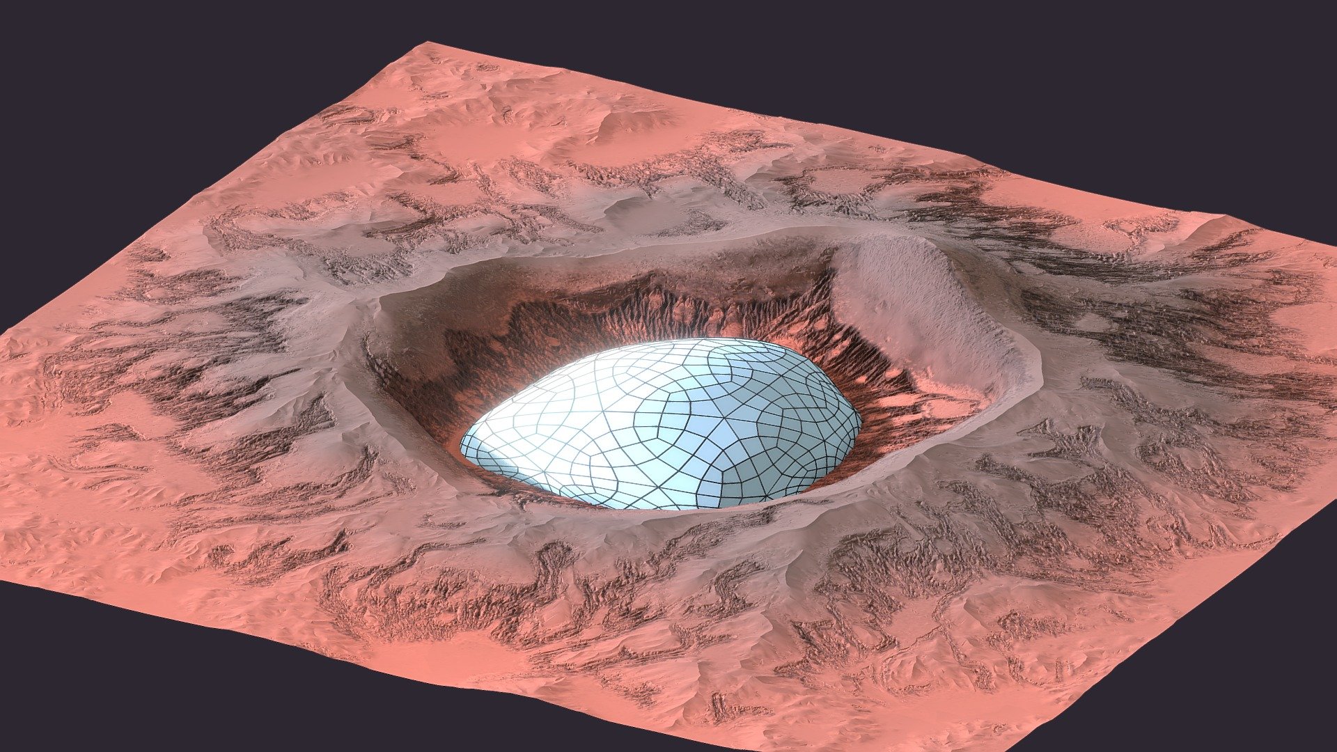 Houdini Terrain HM Workflow Test 2 - 3D model by Lite [5e445d3] - Sketchfab