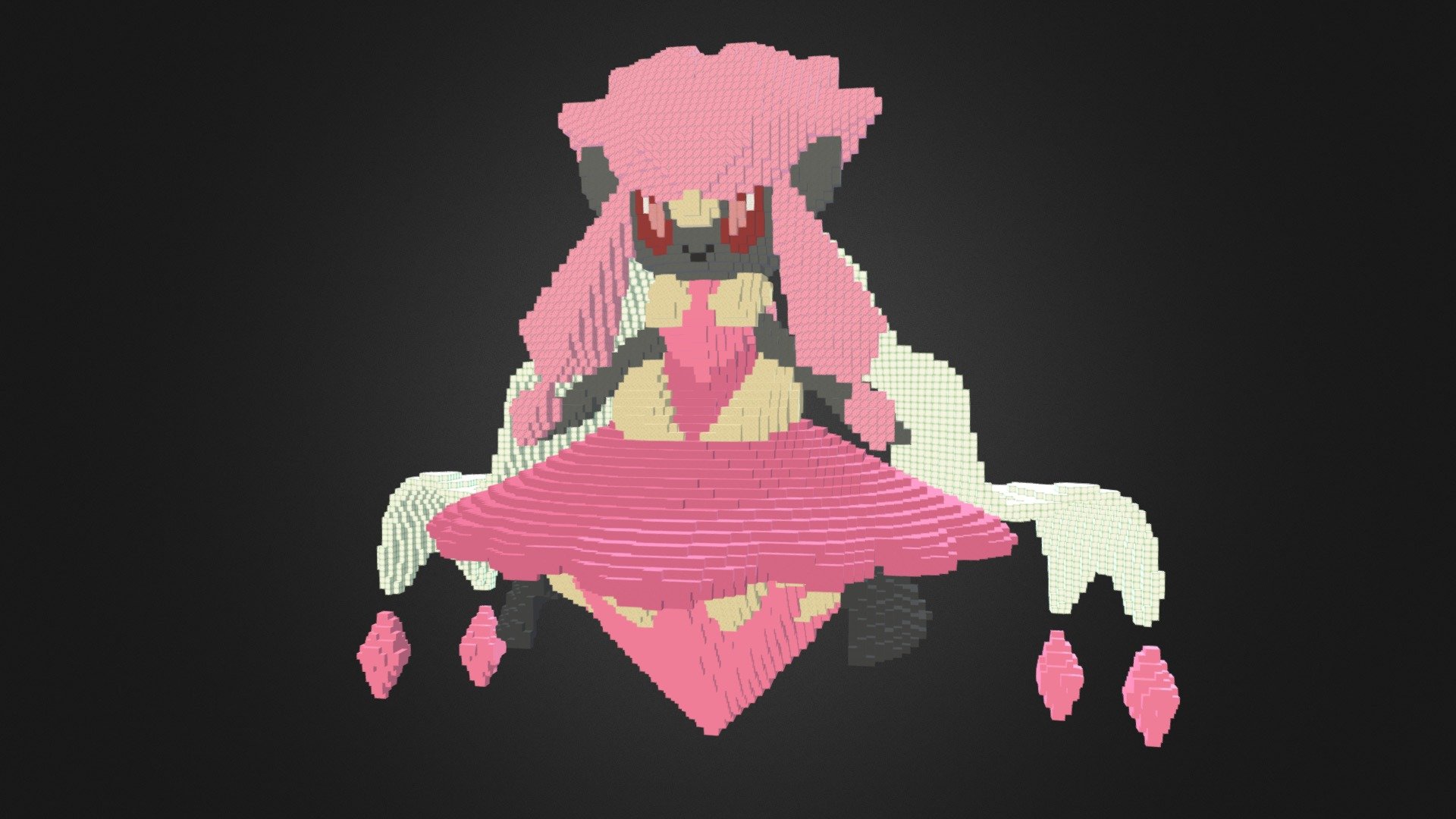 Minecraft Shiny Mega Diancie Build Schematic - 3D model by JesseTurtles ...