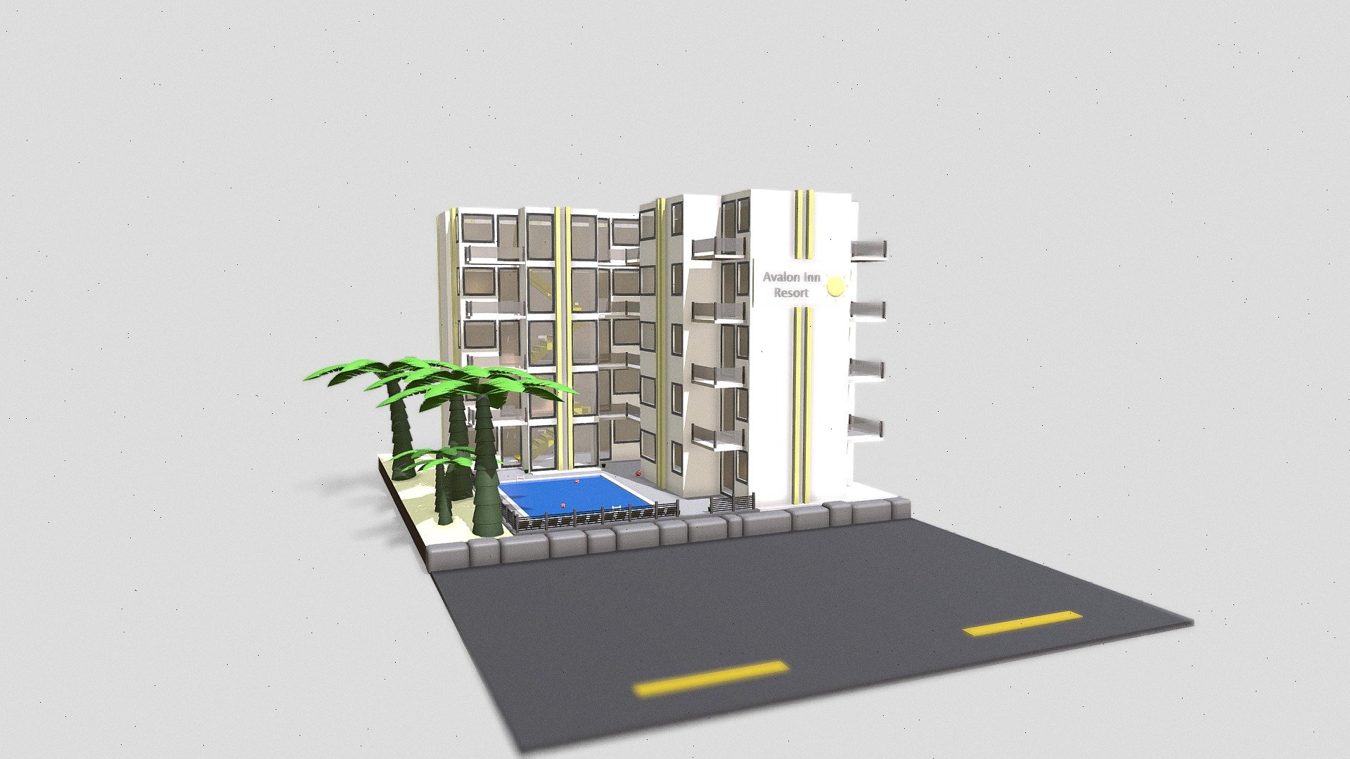 Exotic Hotel/Apartment - 3D model by Andyzubka [5e479e8] - Sketchfab