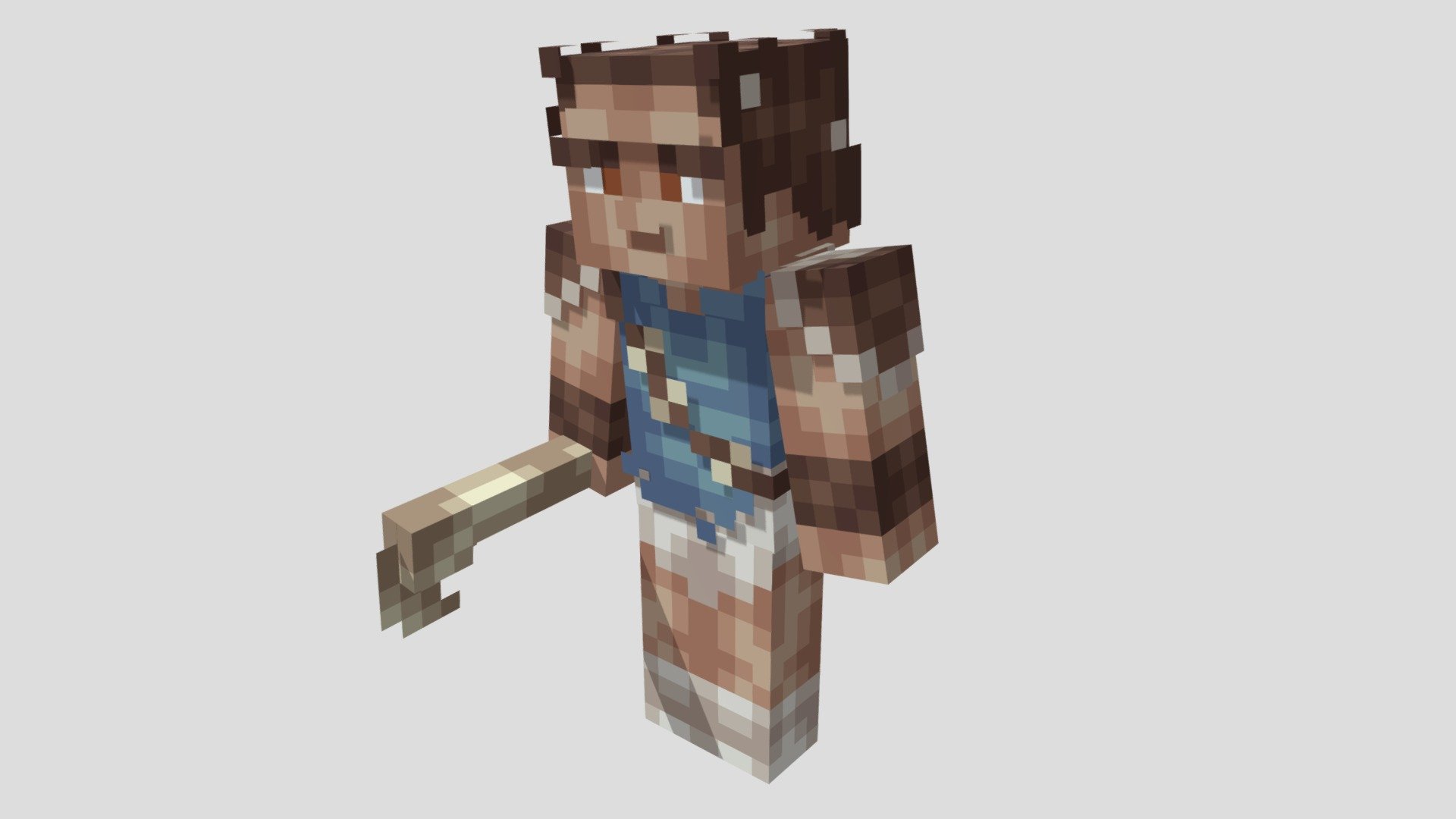 Caveman 1 | Minecraft model - 3D model by OleksaYankovski [5e4bbff ...