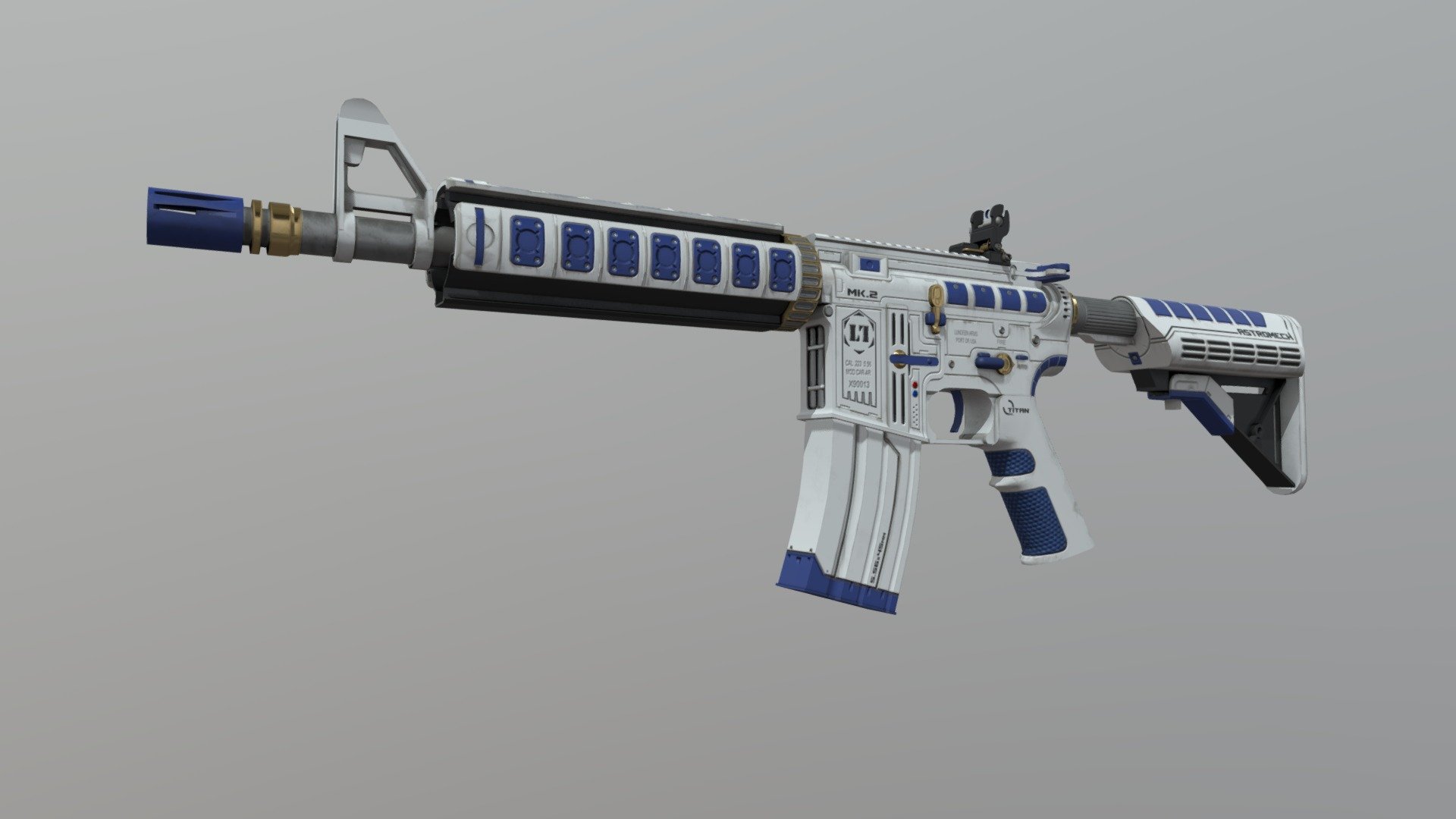 M4a4 - 3D model by ravn [5e4c2fc] - Sketchfab