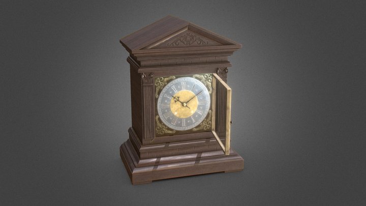 Table-clock 3D models - Sketchfab