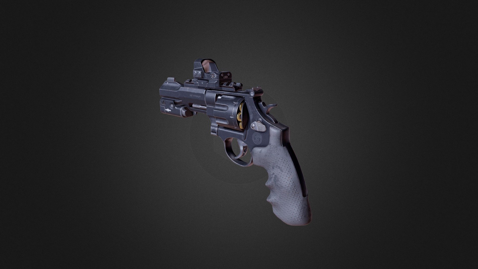 Magnum Revolver - Download Free 3D model by shirorin (@dotdraindot ...