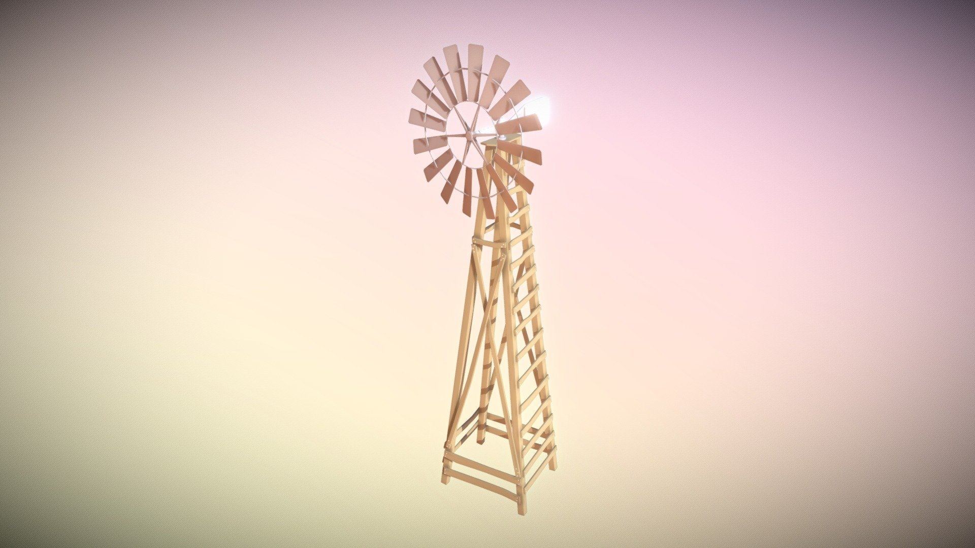 Windmill - 3D model by AdrianSoto (@adrsoto) [5e50120] - Sketchfab