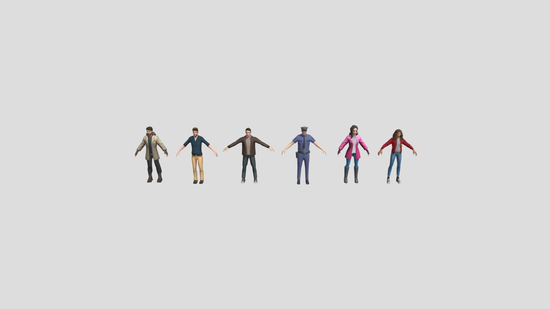 Characters Pack - 3D model by EnvisionArts [5e50ca2] - Sketchfab