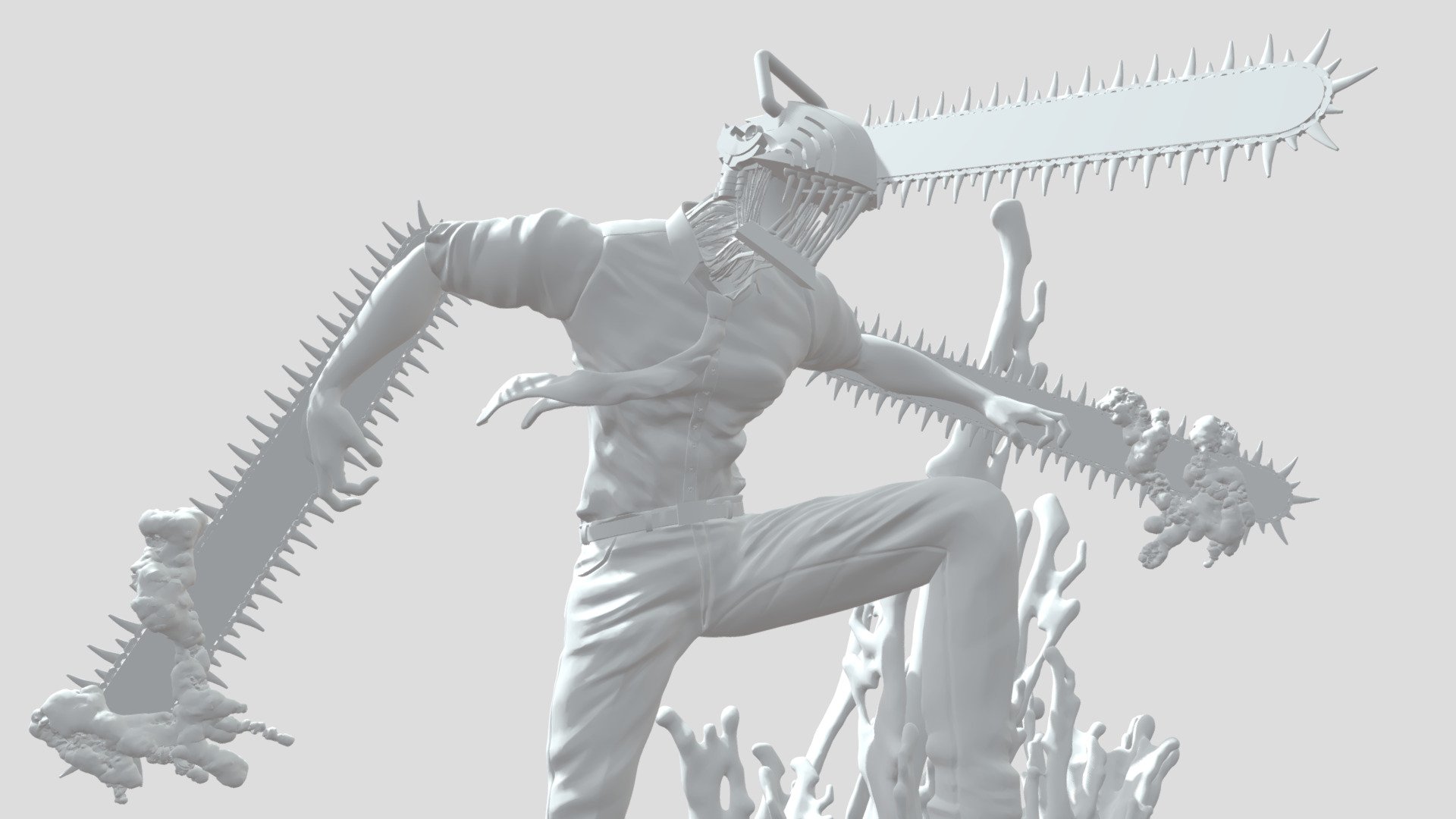 Chainsaw Man Denji figure by Dhomas - 3D model by pescettofabiu ...