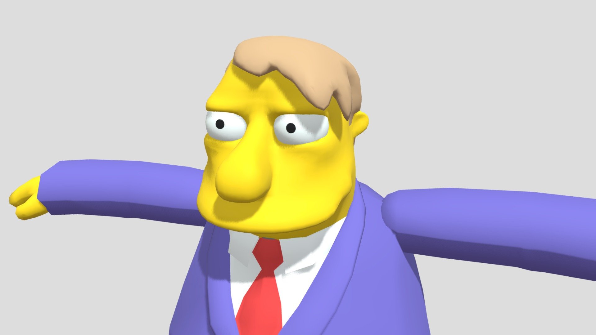 Mayor Quimby FMV Model - The Simpsons: Hit & Run - Download Free 3D ...