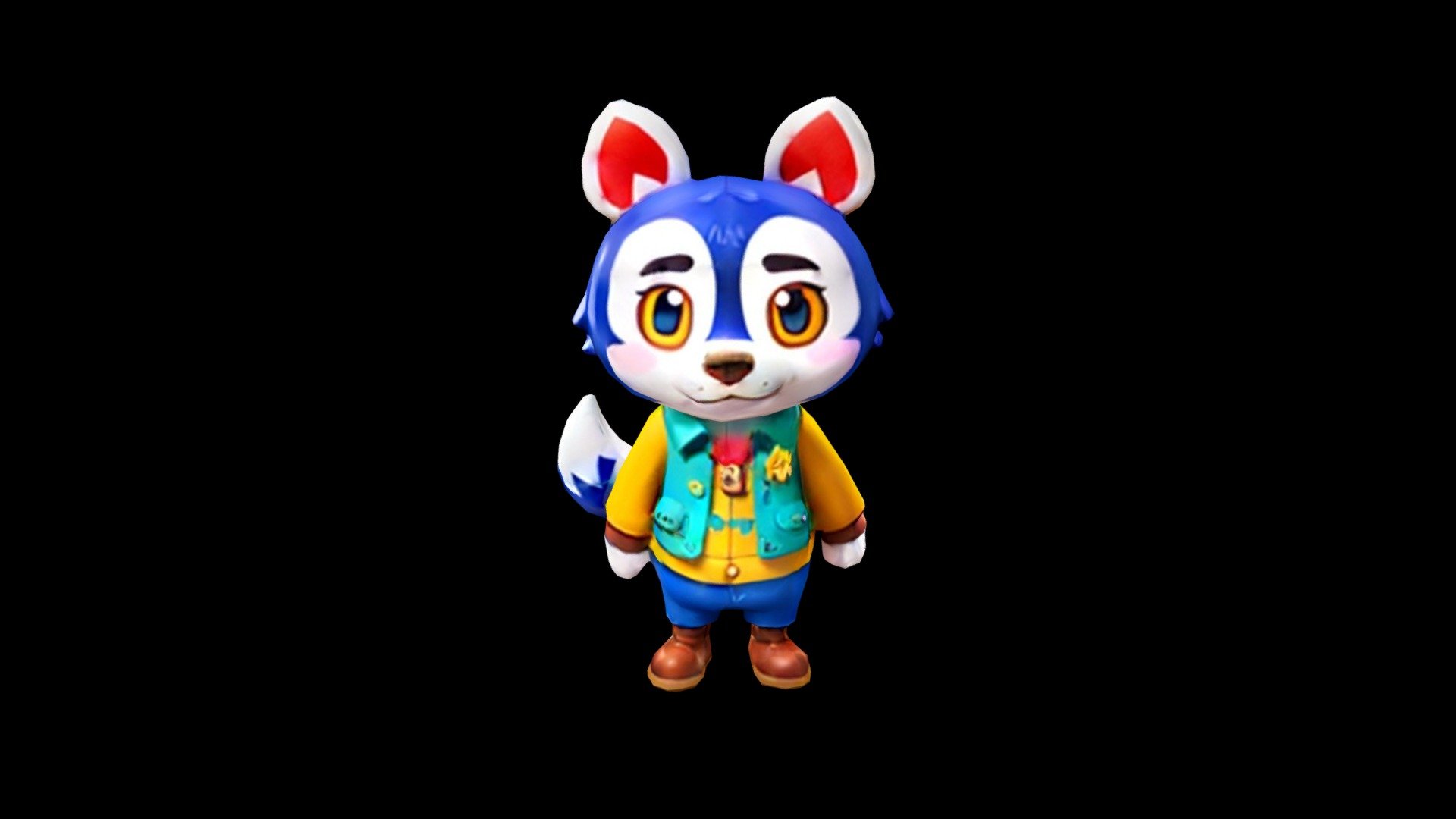 A 3D render of a character from Animal Crossing. - Download Free 3D ...
