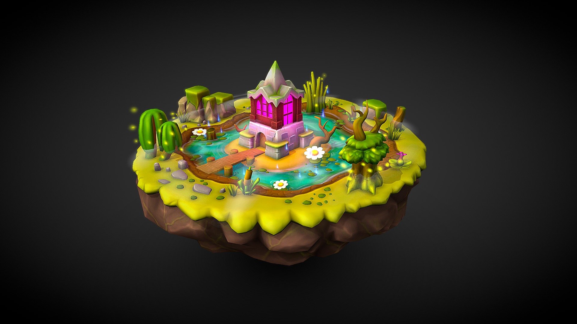 Stylized Fantasy Environment - 3D model by Pushpinder.Singh [5e54816 ...
