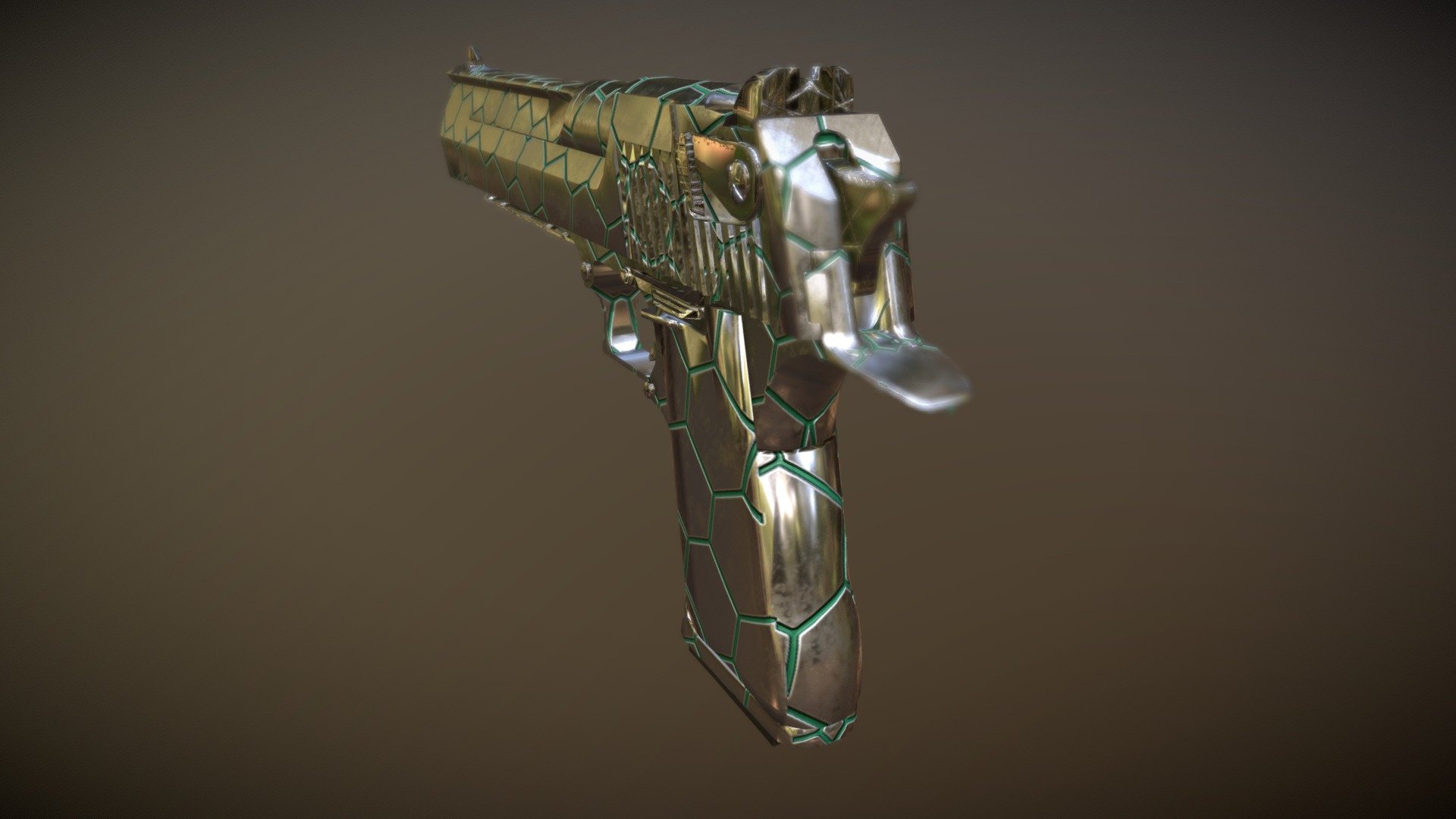 Deagle | Emerald Mesh - 3D model by dexterarts [5e5554b] - Sketchfab