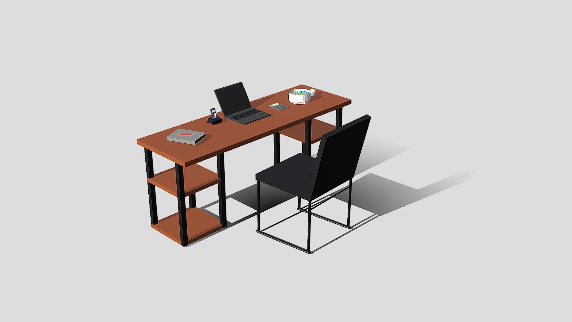 office desk - Download Free 3D model by anajuliaepic [5e55868] - Sketchfab