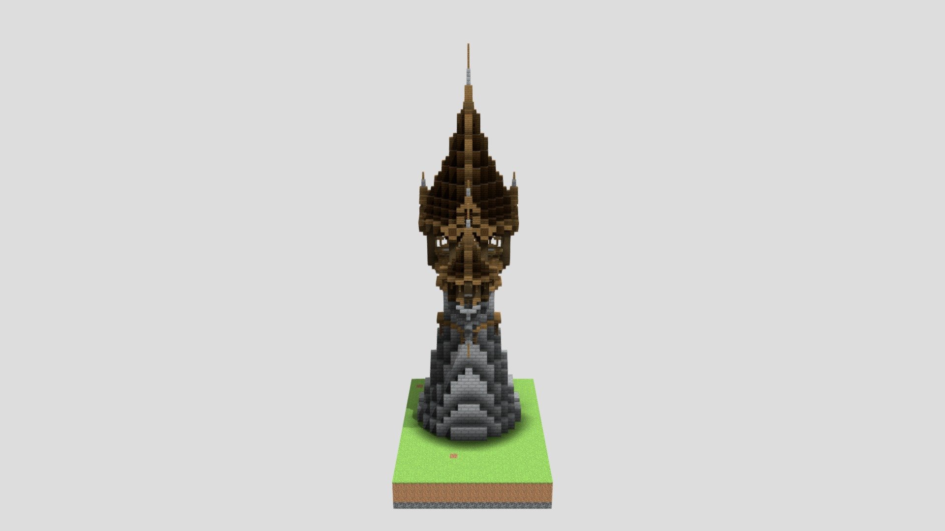 Minecraft 3D Model 1 - 3D model by hamatomo0063 [5e57141] - Sketchfab