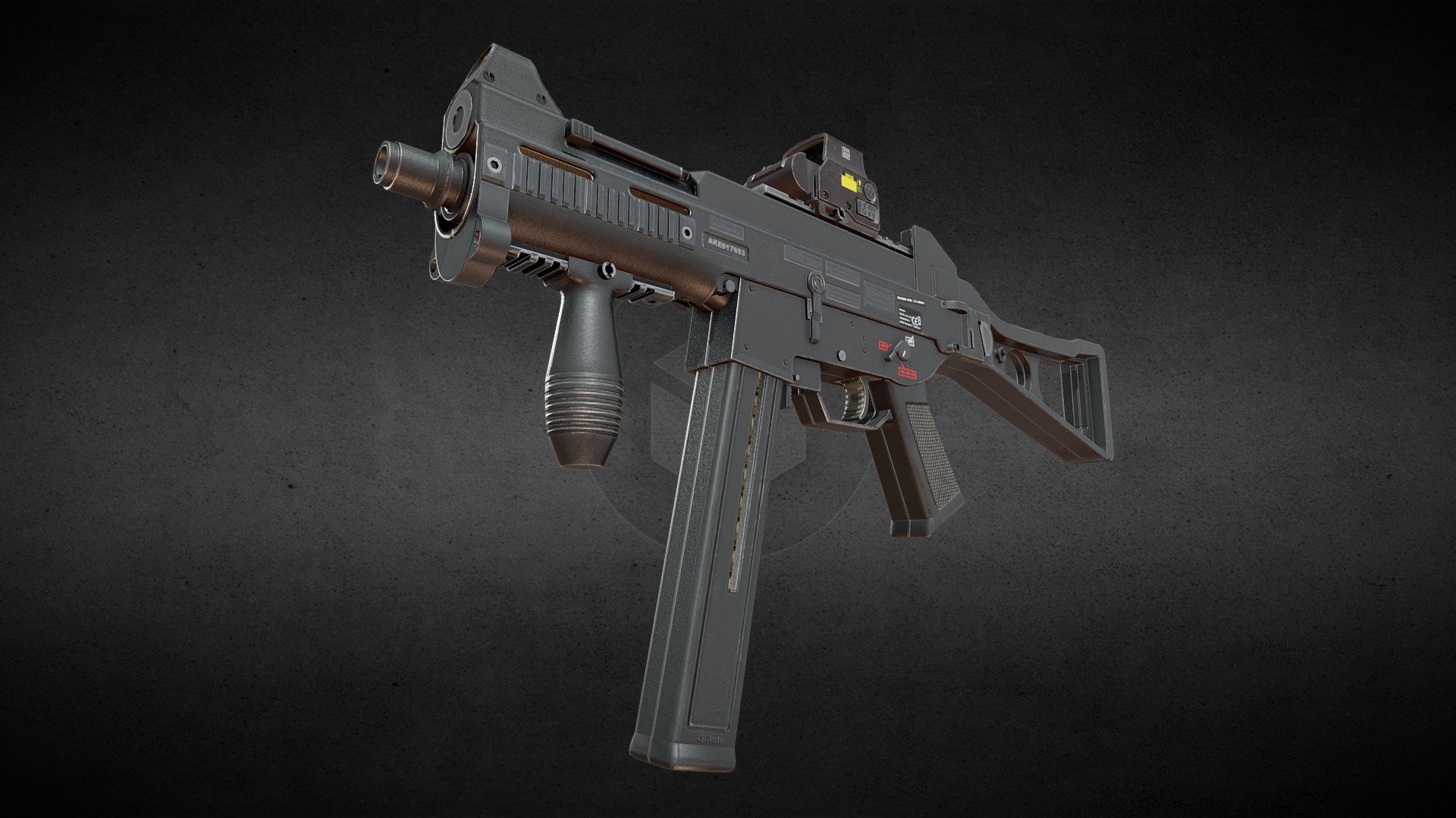 UMP-45 - Download Free 3D model by Viktoriia (@viktoriia.zk) [5e58753] - Sketchfab