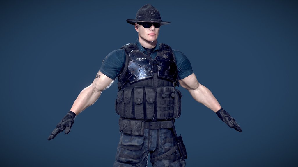 Police - A 3D model collection by Nelgamerns (@mariobrosssnelson ...
