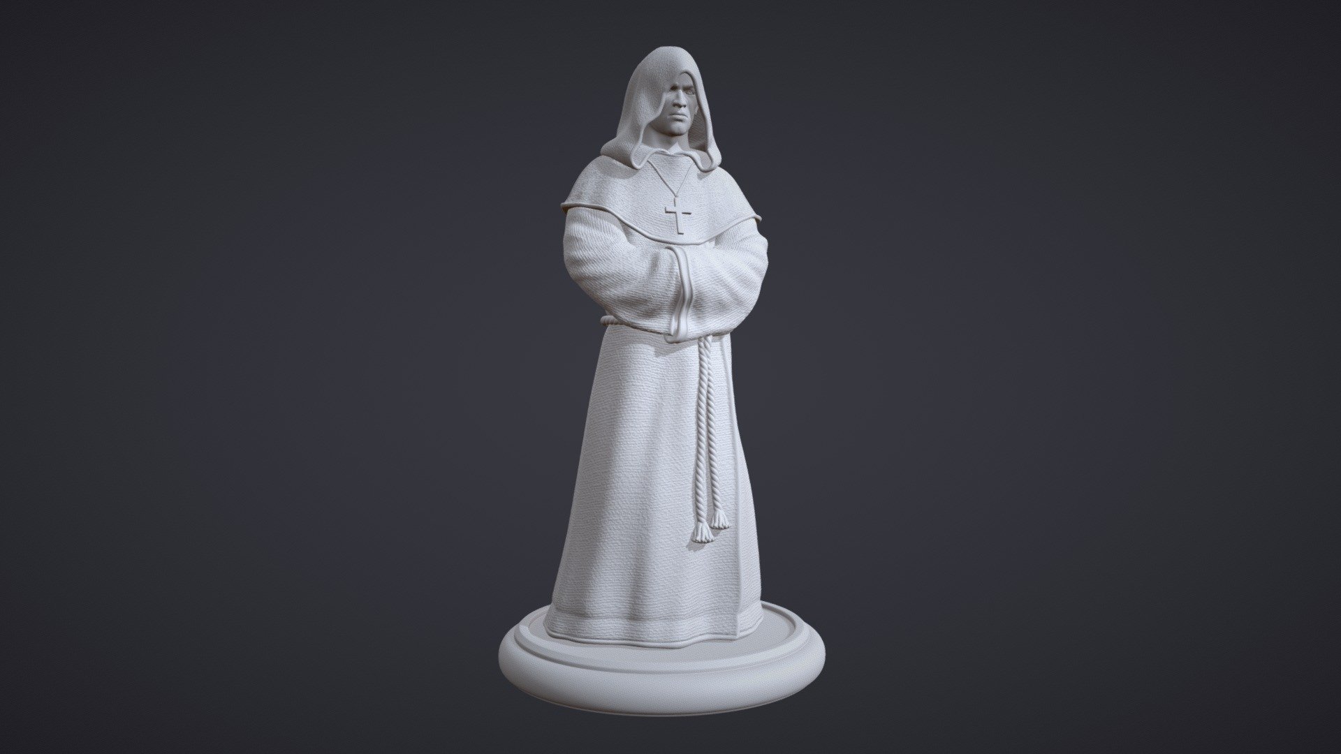 Monk - 3D Print Ready - Buy Royalty Free 3D model by sr_Models [5e5c826 ...