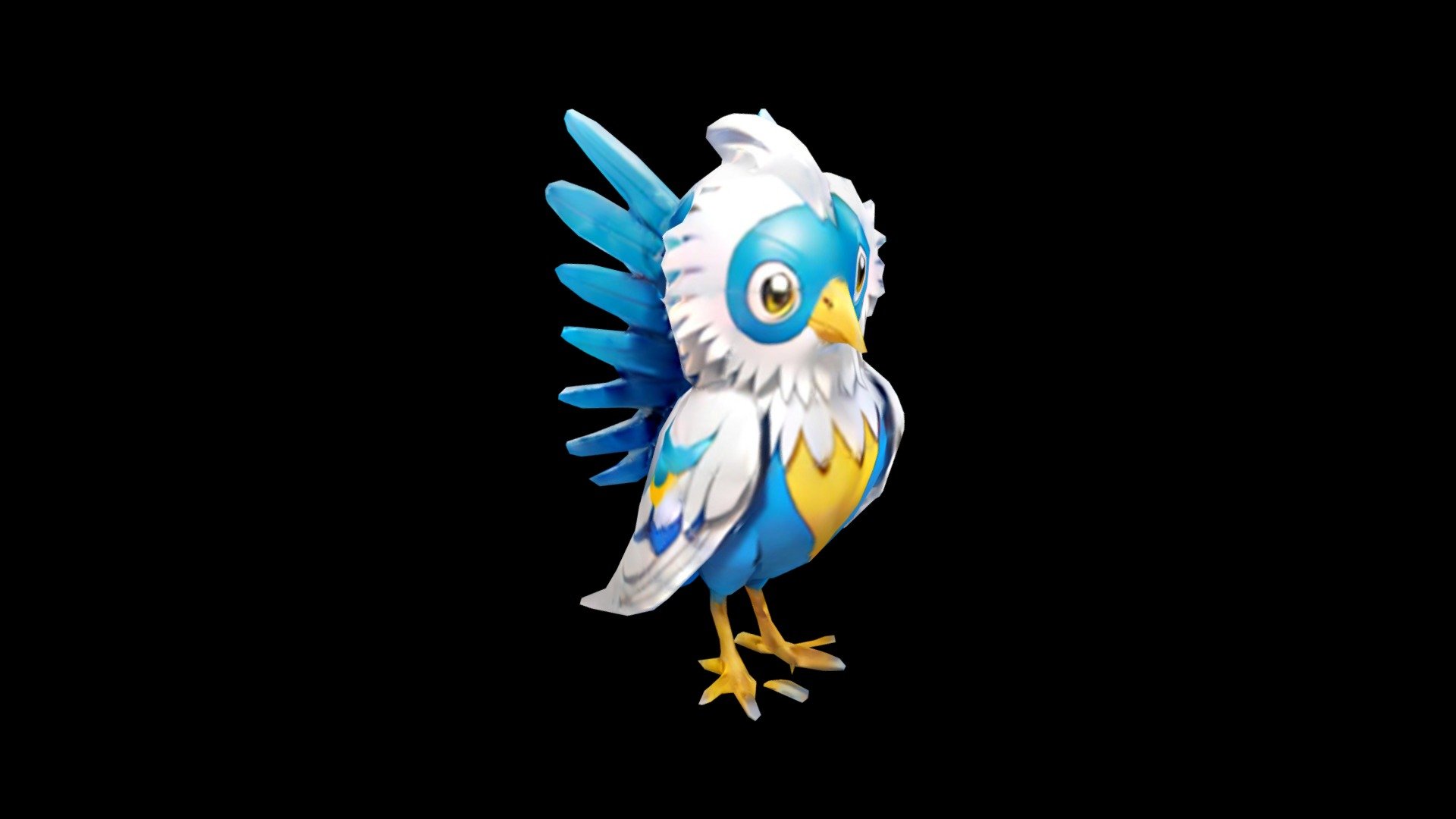 Blue-White Falcon Pokemon - Download Free 3D model by klrxyz [5e60943 ...