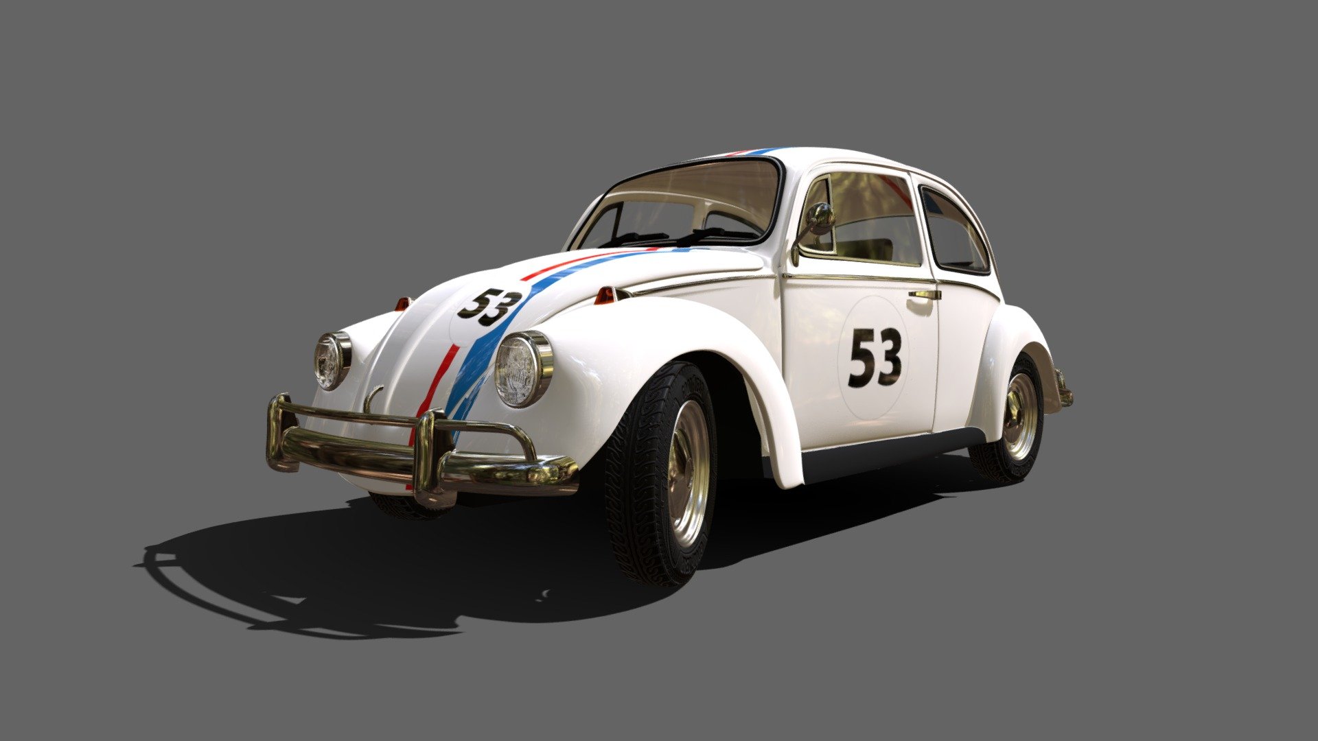 VW Herbie - Download Free 3D model by PapaX007 [5e66b2a] - Sketchfab