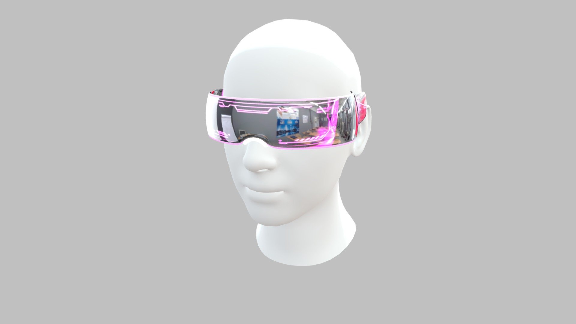 Cyber Glasses for Spark Ar Studio / Lense Studio - 3D model by ...