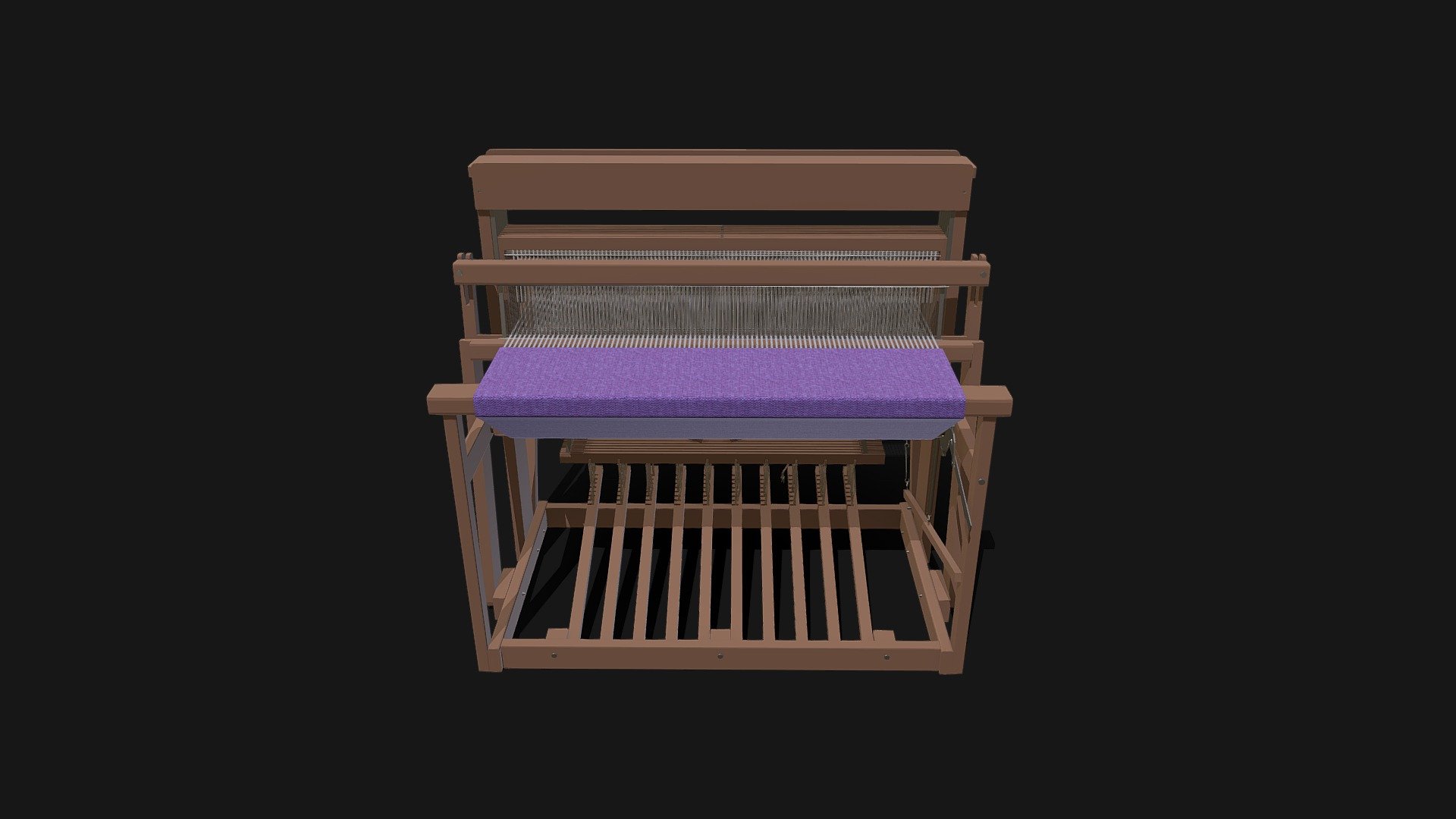 Foot Treadle Loom - 3D model by wboony [5e68b51] - Sketchfab