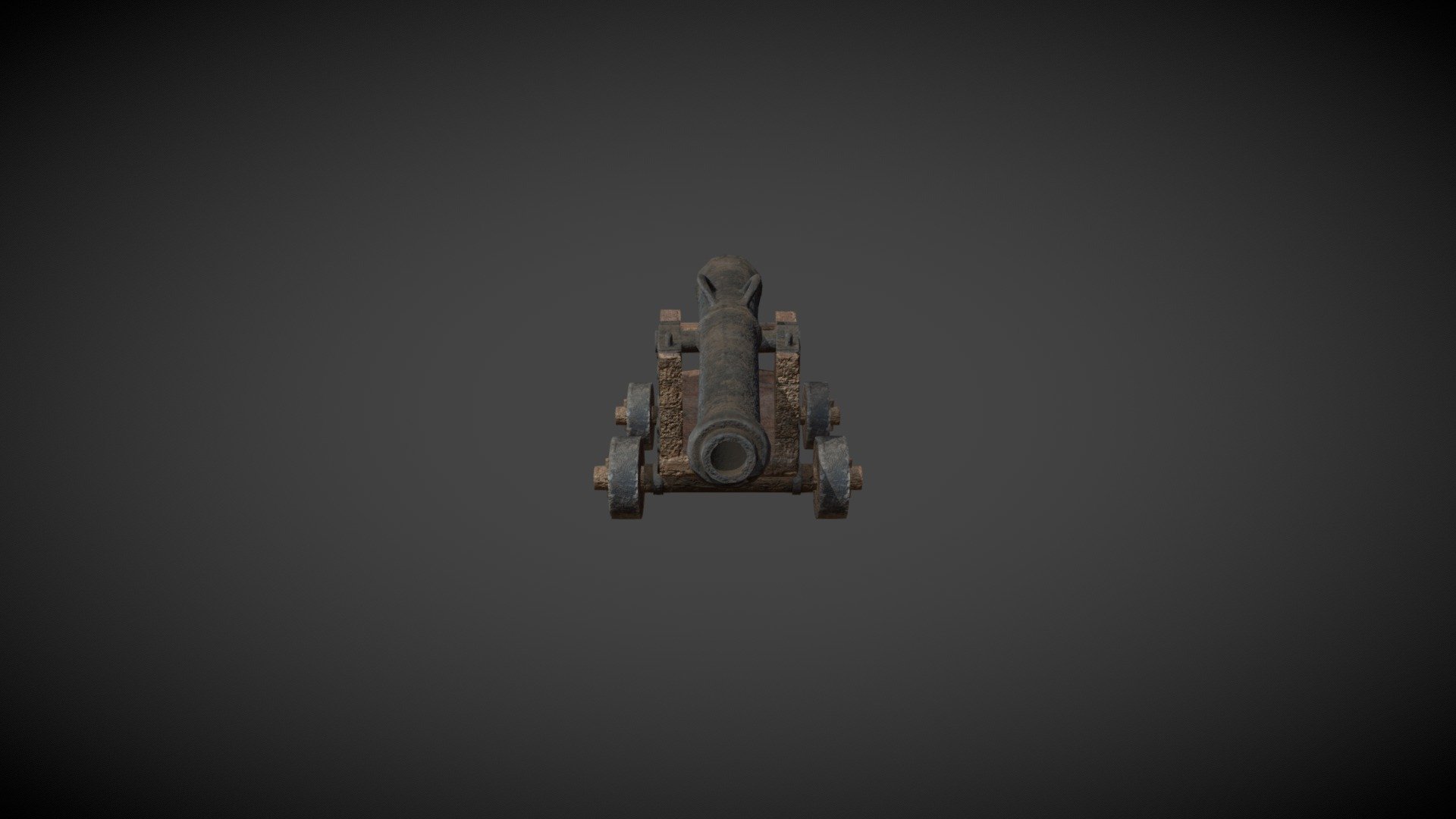Cannon - Rusted (Textured) - 3D model by NaFe [5e68f94] - Sketchfab