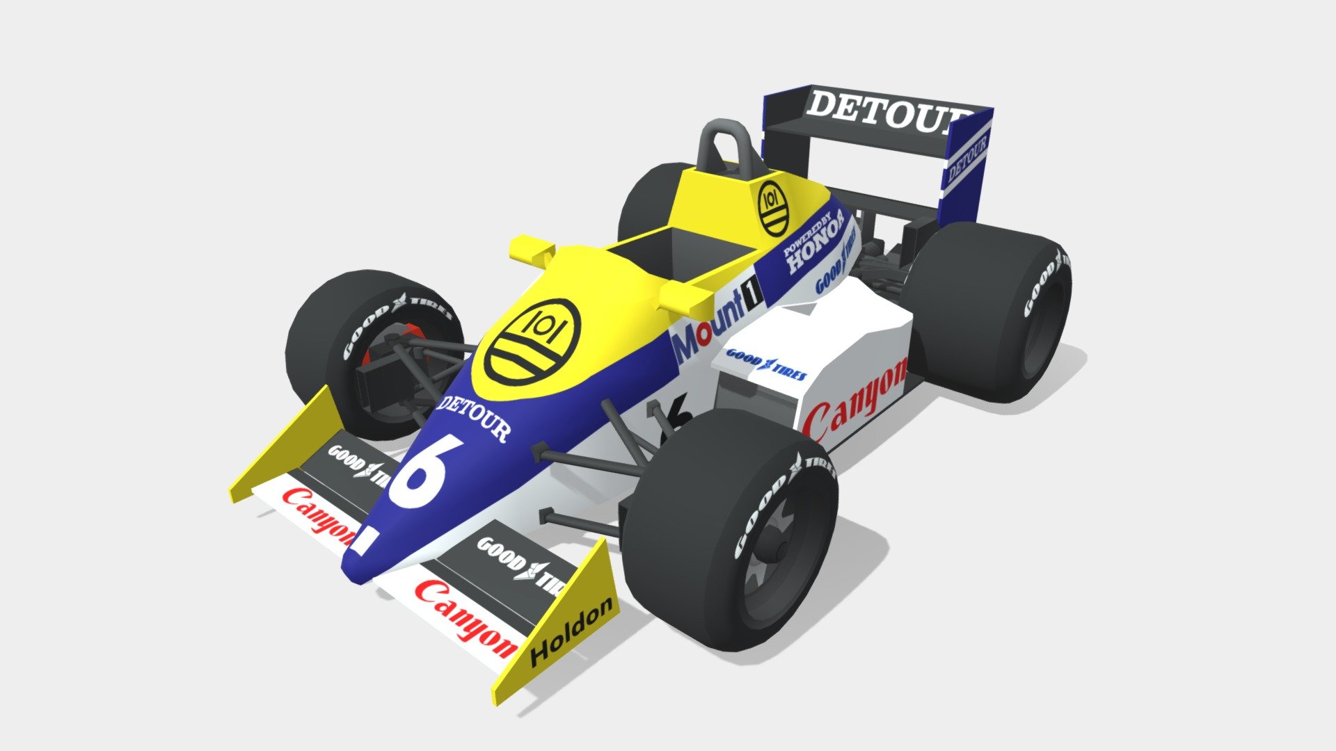 1985 Williams FW10 - Stylized - 3D model by George Bacanu ...