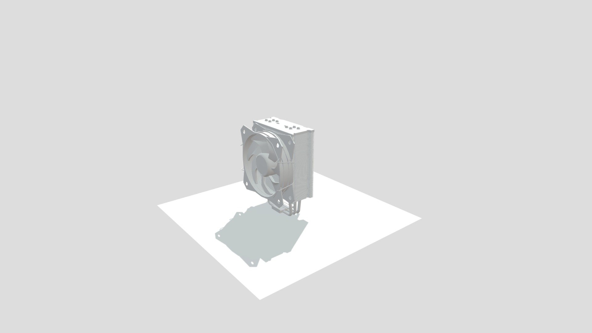 CPU cooler Single fan - Download Free 3D model by TboneSteak [5e6dcd0 ...