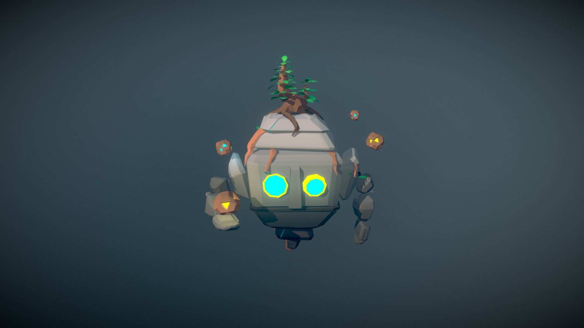 Stone Bot - Download Free 3D model by Scraick [5e6ec27] - Sketchfab