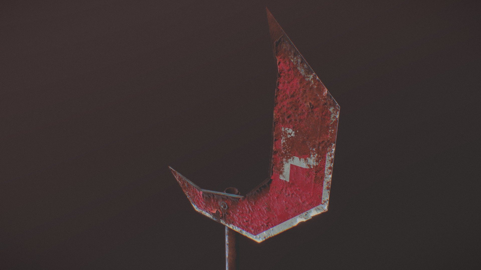Post-apocalyptic stop sign weapon - 3D model by Lewis C-F (@591201 ...