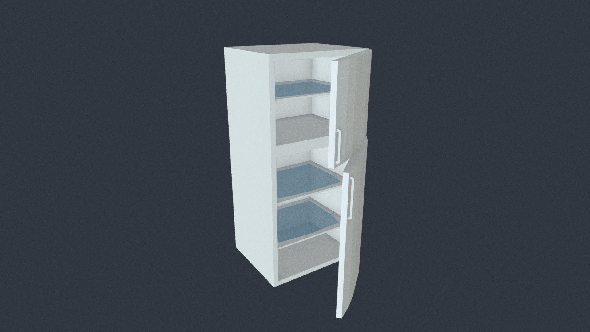 Low Poly - Fridge 01 - 3D model by Patryk.k [5e76ea4] - Sketchfab