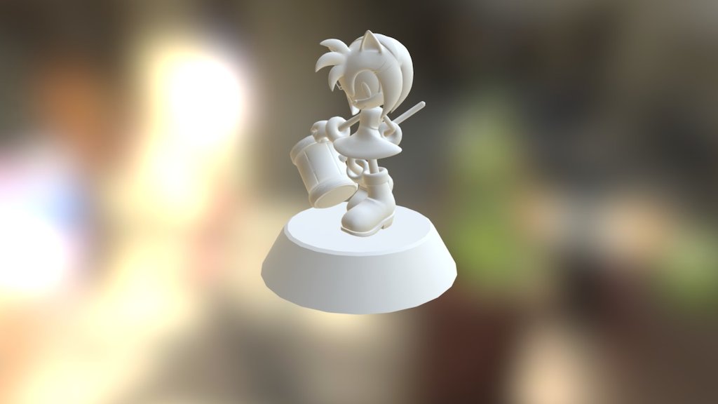 Amy Rose Statue - 3D model by Luke Steel (@luke.steel) [5e781ea ...