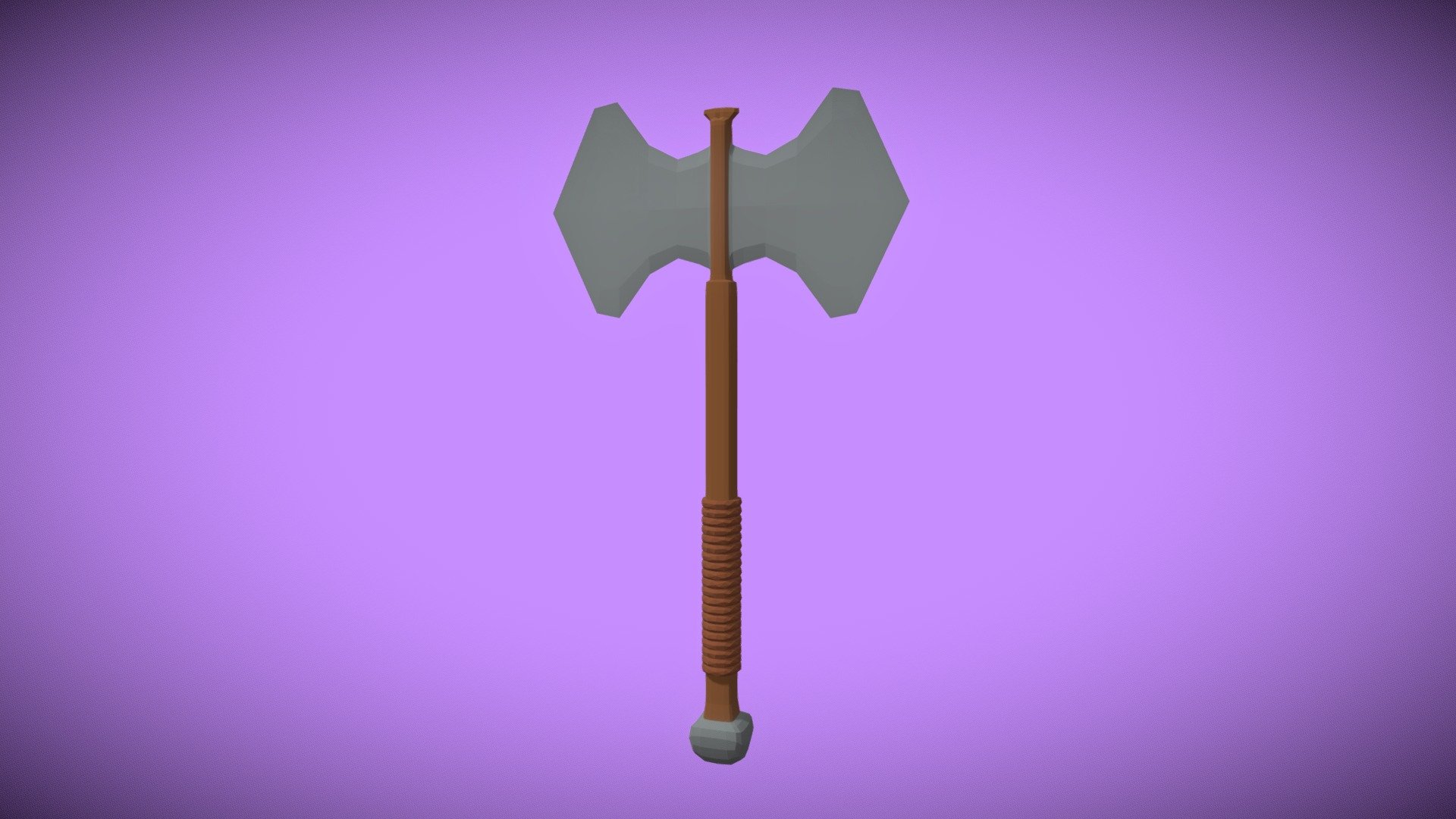 Stylized Low-Poly Great Axe - Download Free 3D model by -Cosmic- ᵈᵉᵛ ...