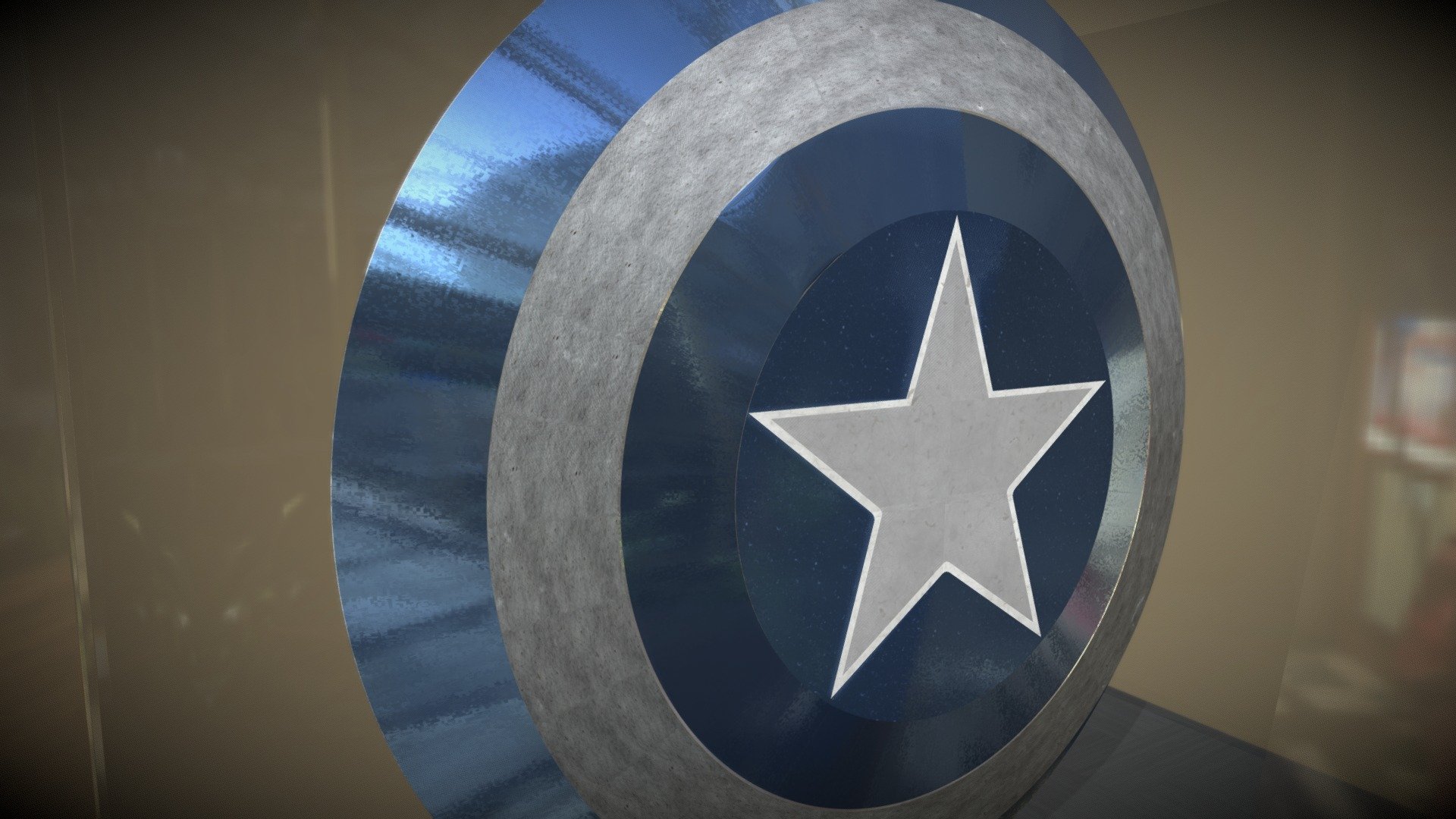 Escudo-Captain America Blue - Download Free 3D model by Mario.Meza ...