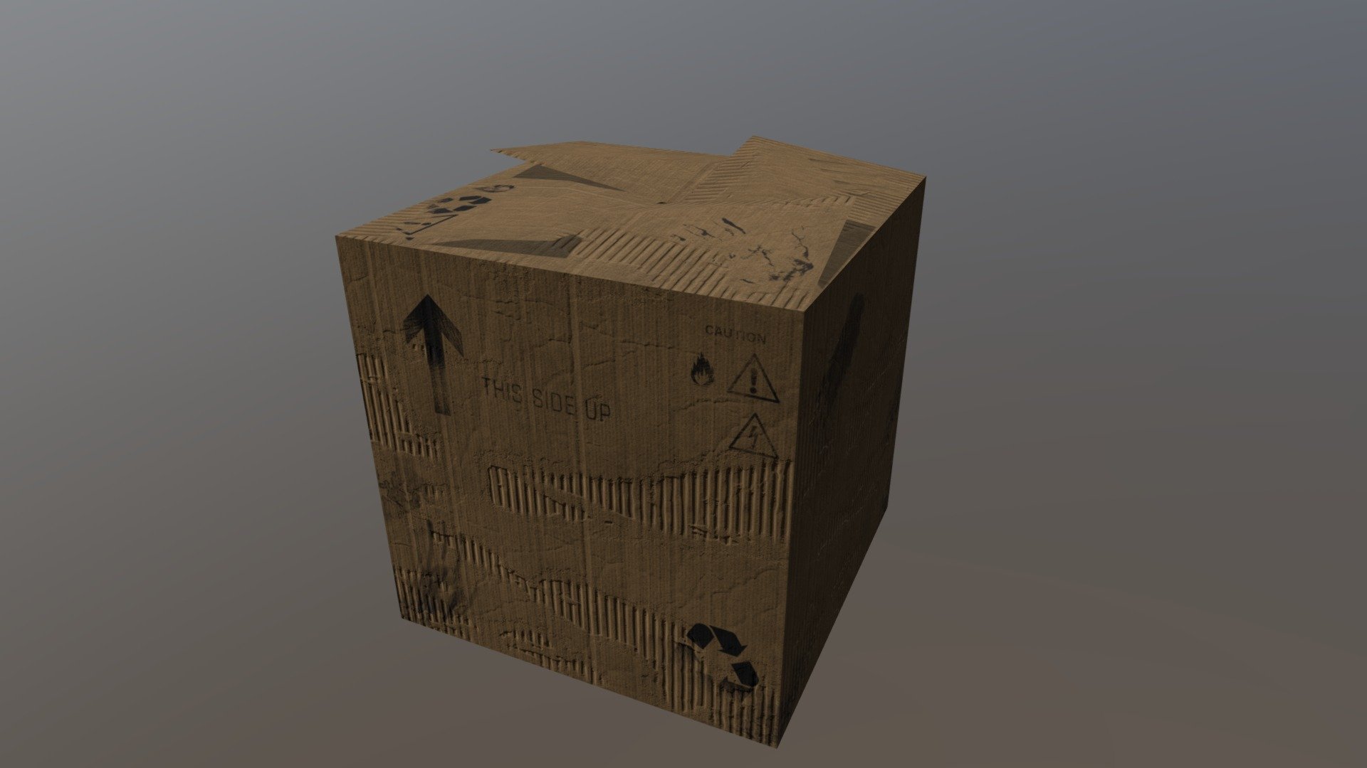 Cardboard Box - Download Free 3D model by RizZ_gaming [5e7c981] - Sketchfab