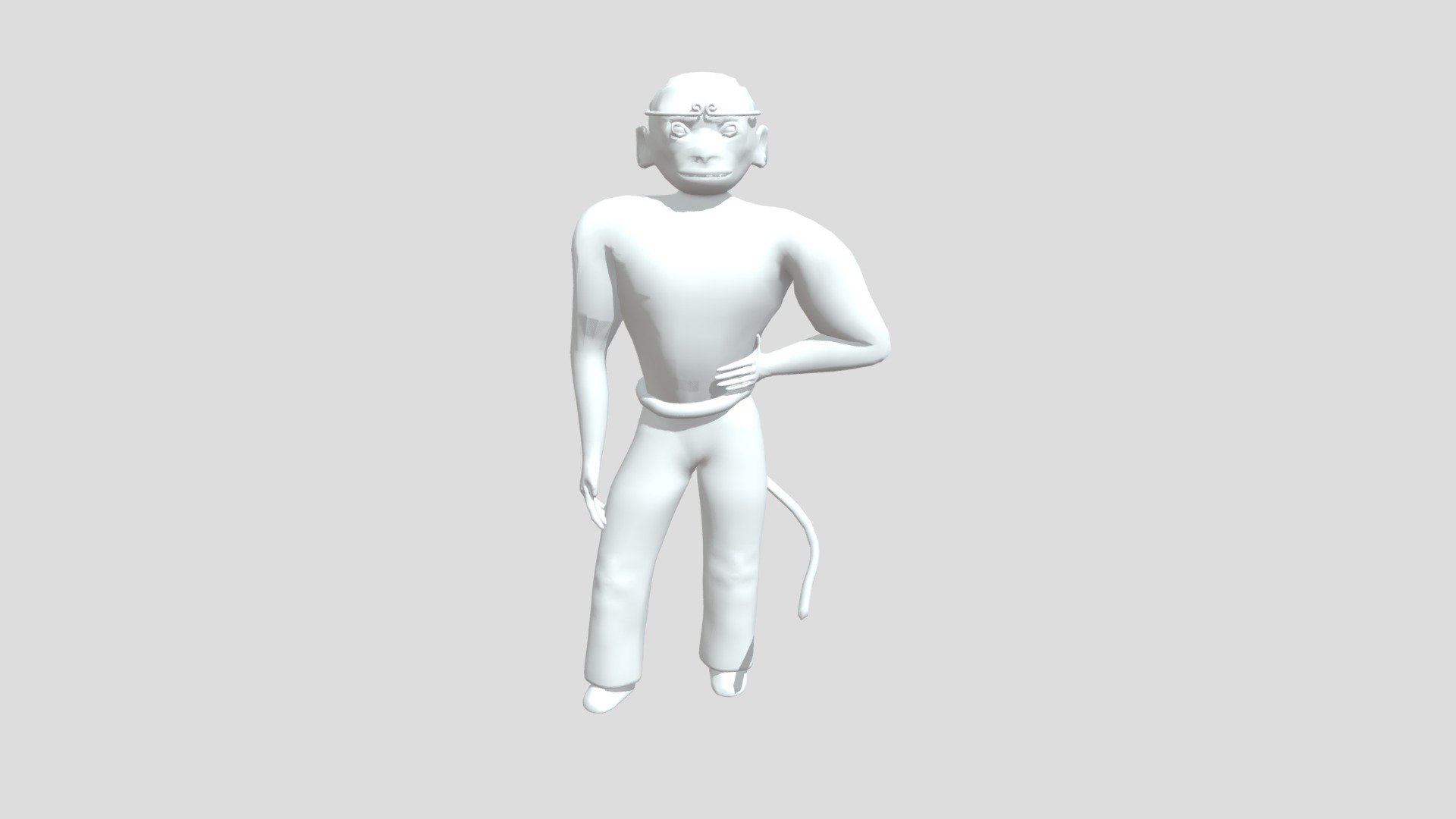 Wukong contraposto - 3D model by RaduQUT [5e7e090] - Sketchfab