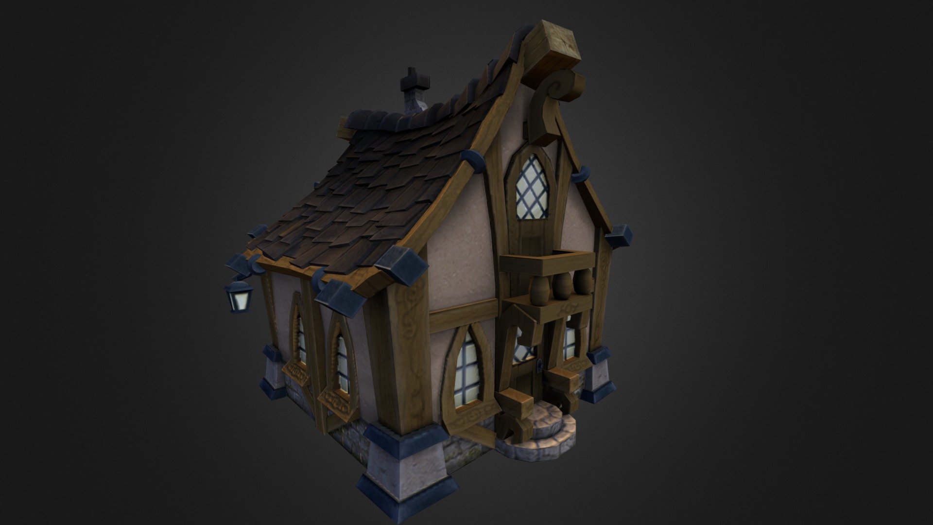 Fantasy House - 3D model by Matthew (@pyromstr) [5e7ea4d] - Sketchfab