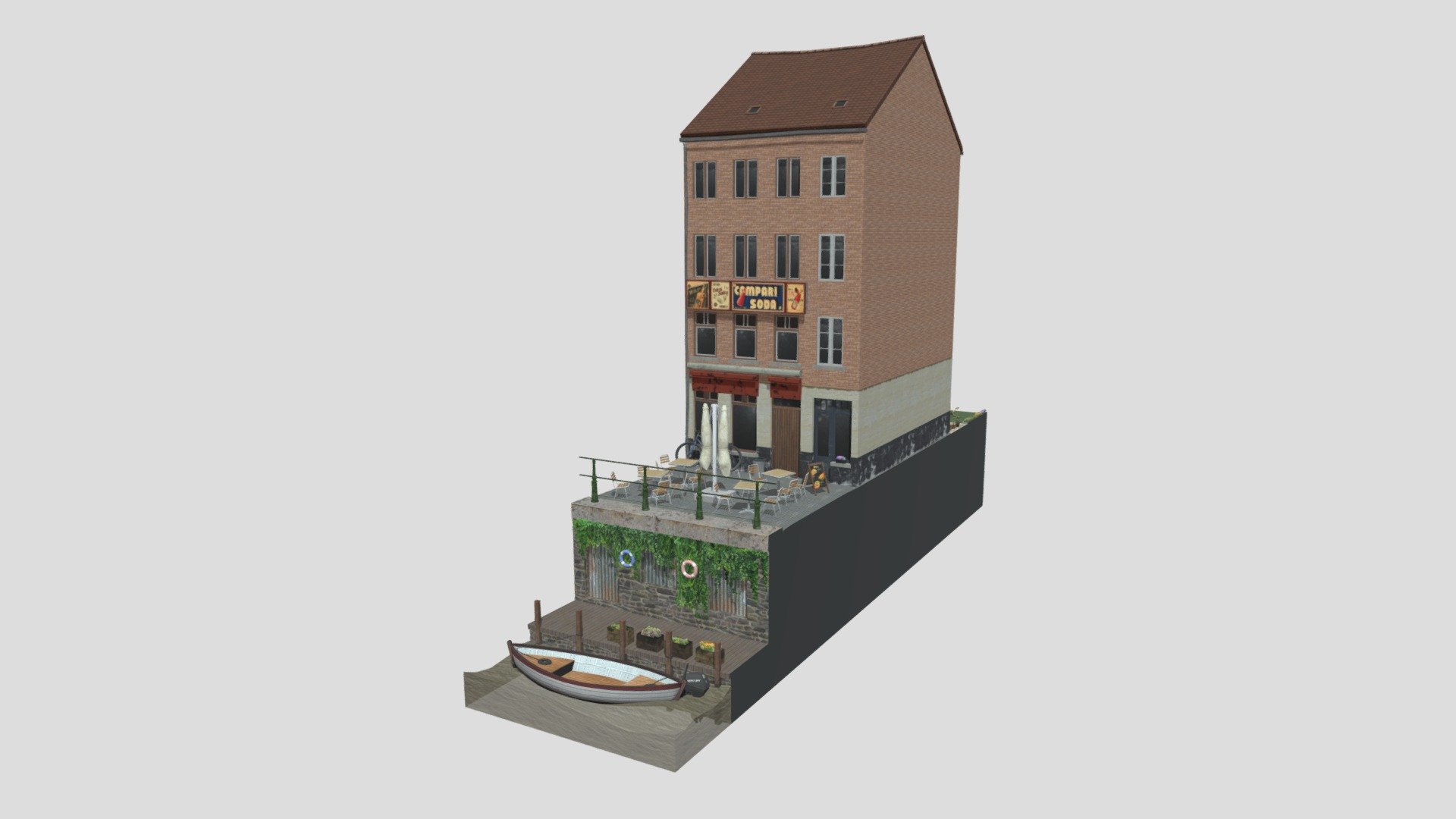 DAE Rowhomes retake – Ghent - 3D model by Nils Hammond (@NilsHammond ...