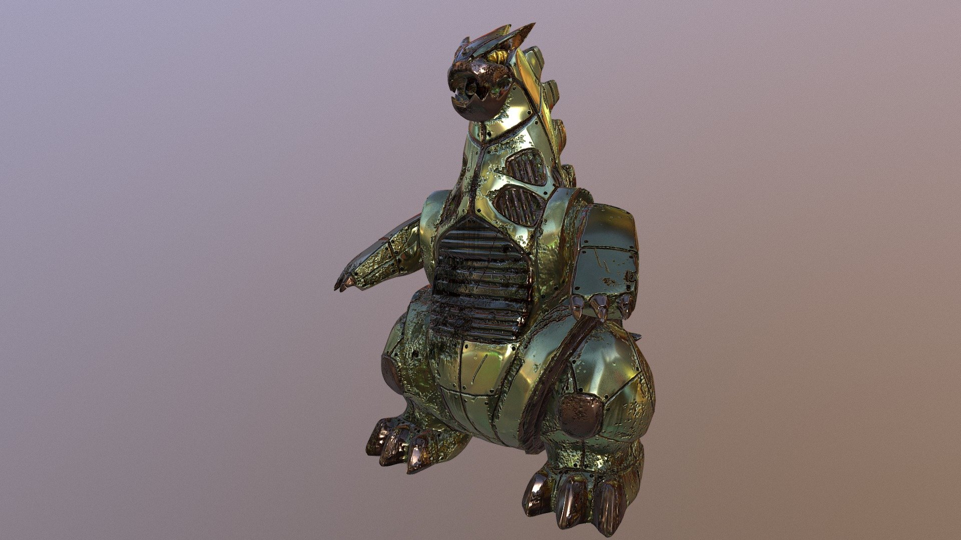 Mech Tyranitar BW2 (Rusted) - 3D model by regalram [5e7f03d] - Sketchfab