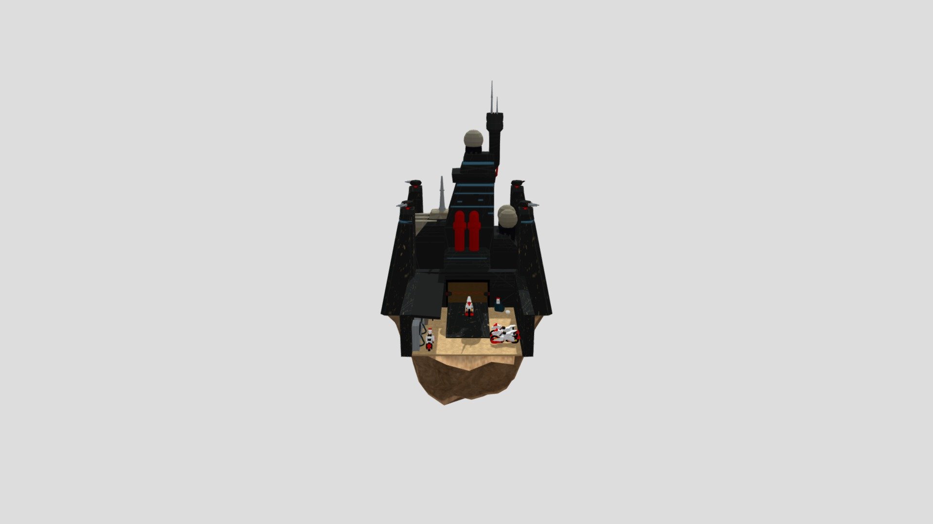 Futuristic Knight Outpost - 3D model by juanhrjn [5e7fb7b] - Sketchfab