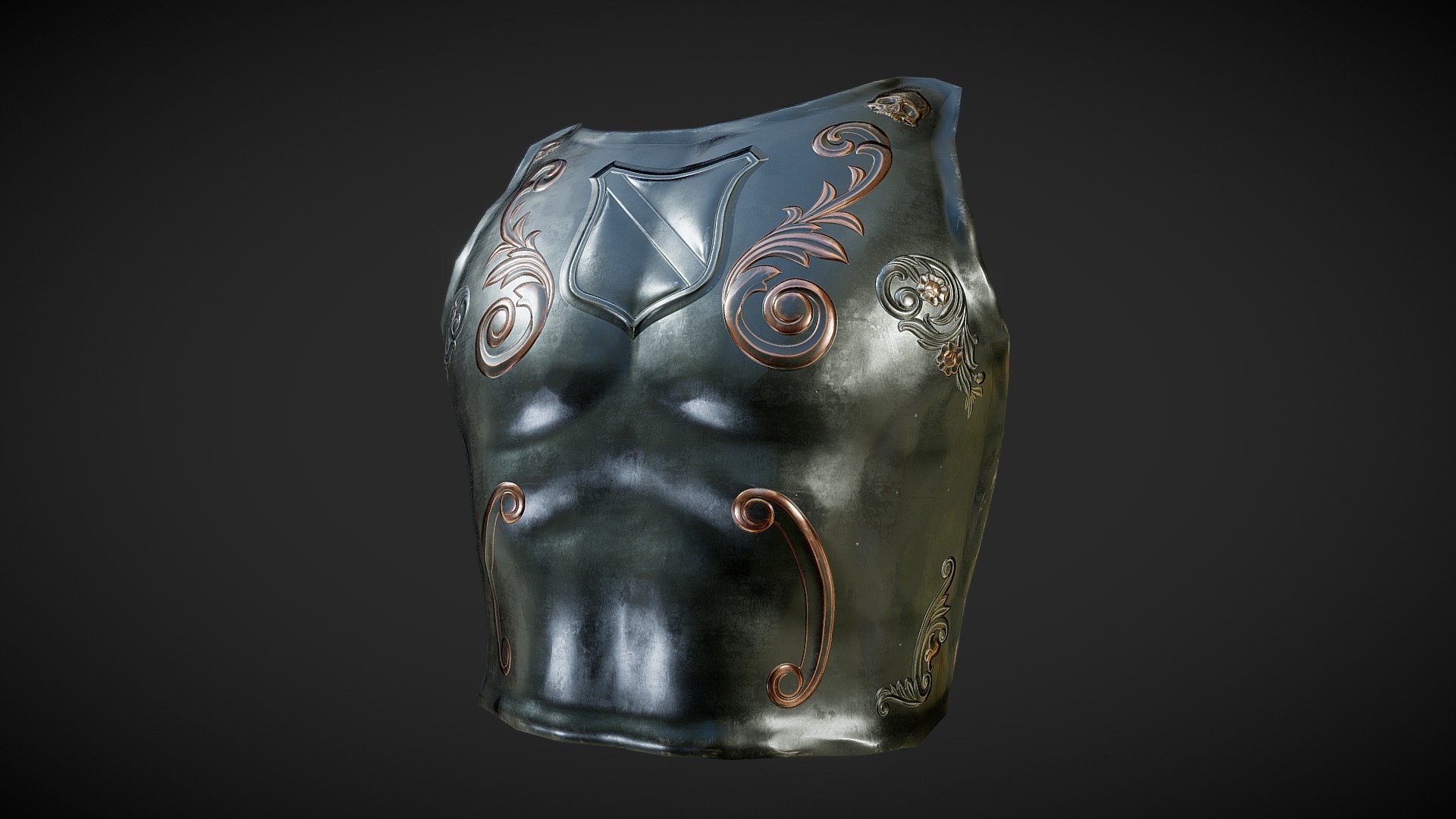 Low Res - Chest armor / GameReady PBR - Buy Royalty Free 3D model by ...