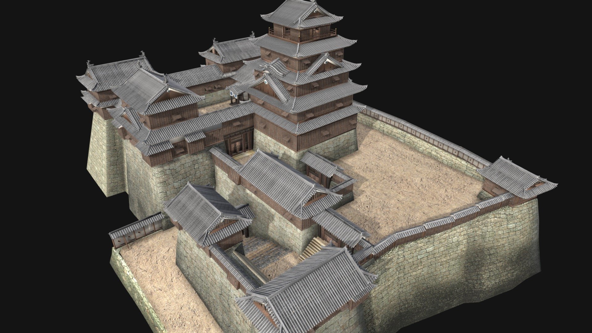 Tenshu Guruwa - 3D model by local.yany [5e7ff84] - Sketchfab