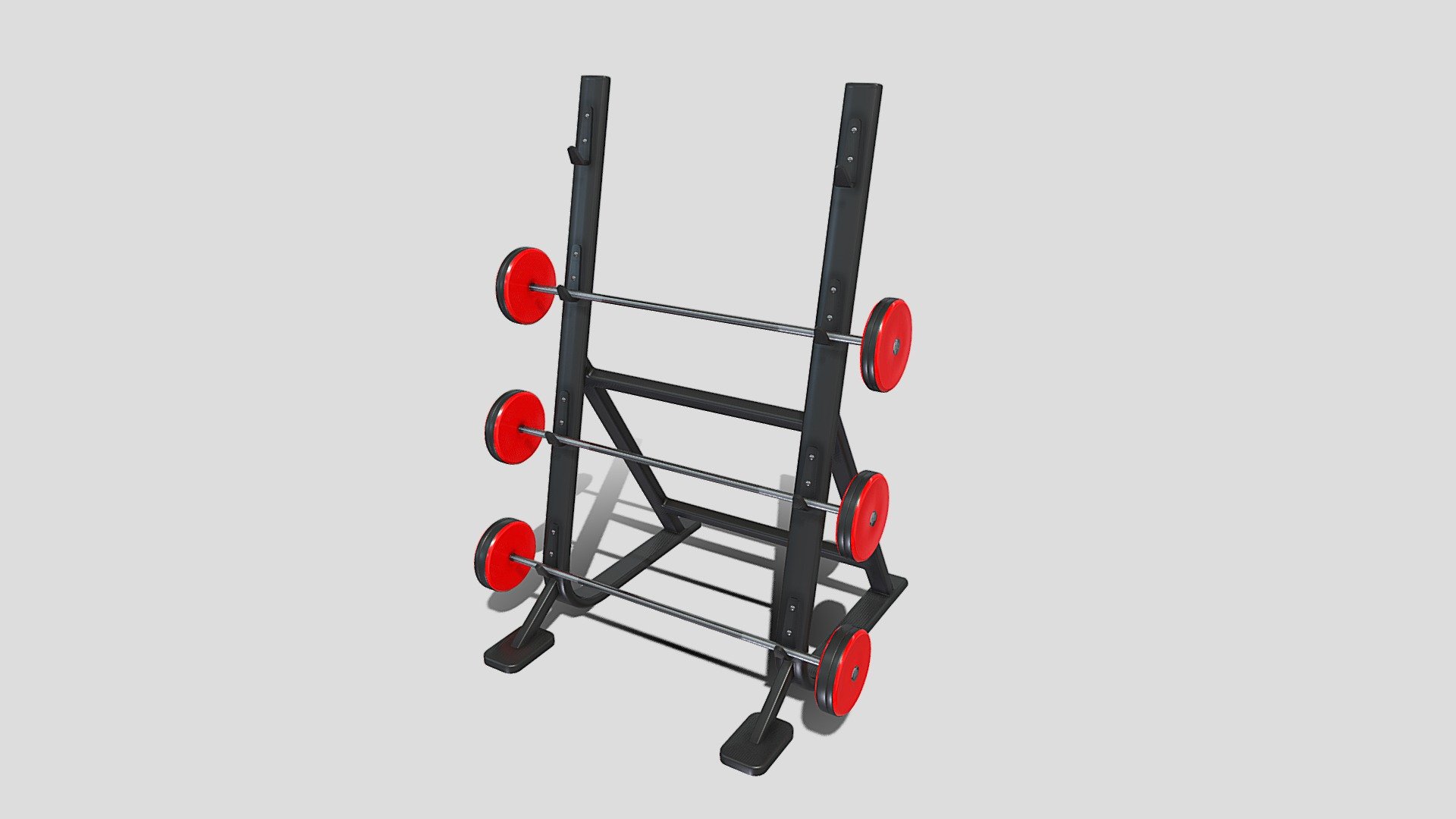 Barbell rack - Buy Royalty Free 3D model by dragosburian [5e8046f ...