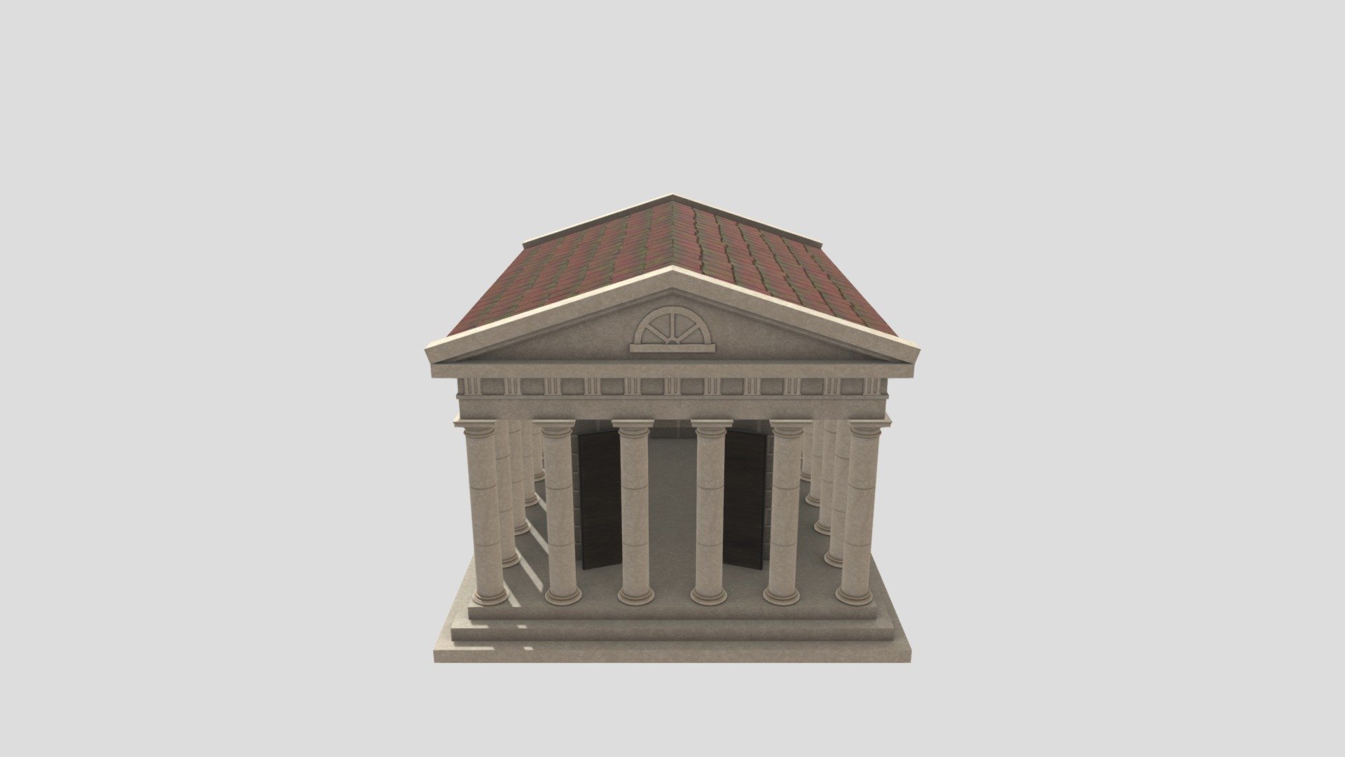Doric Temple - 3D model by kubaia [5e81e9e] - Sketchfab