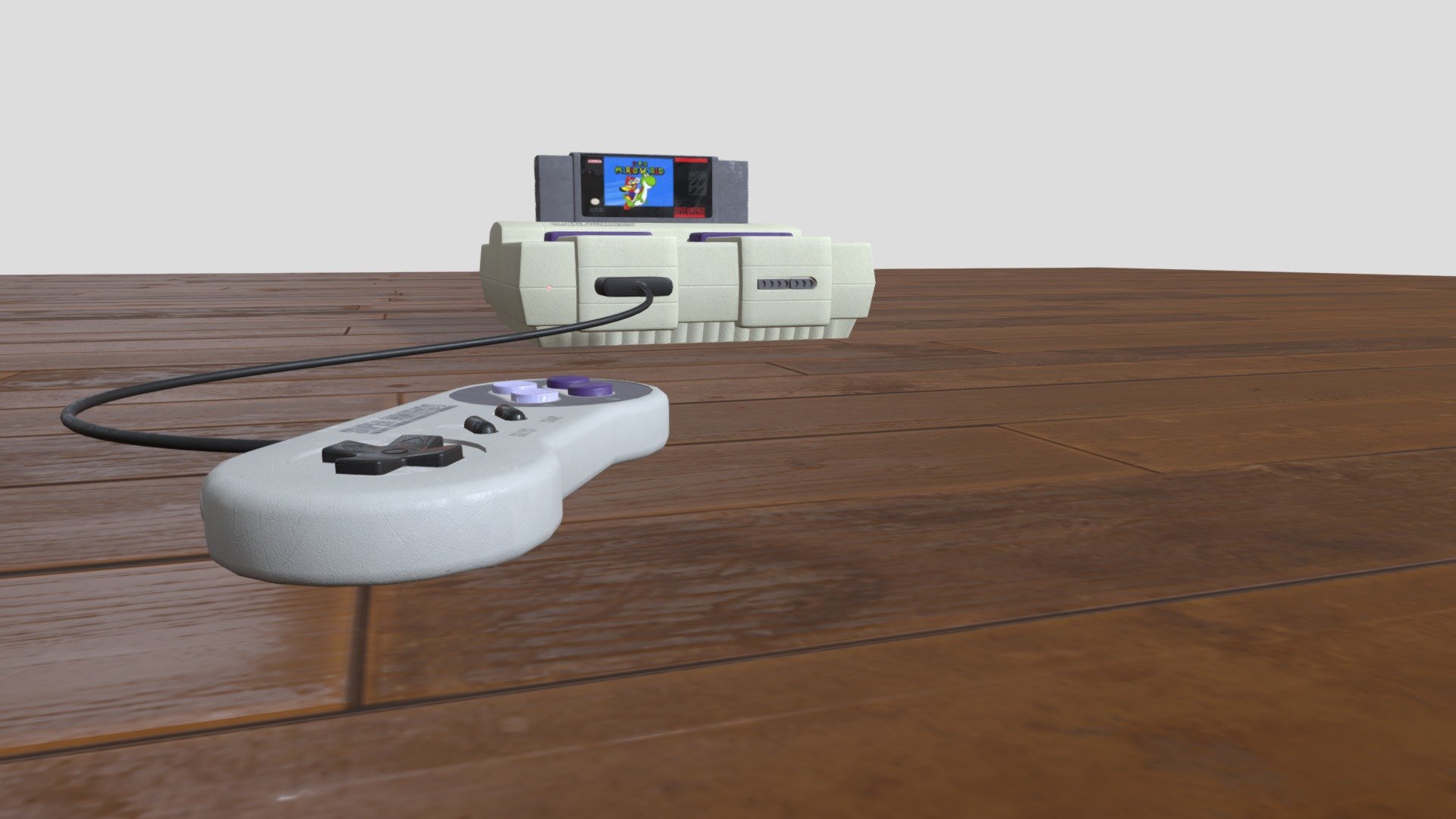 American SNES - 3D model by marie brodeur (@marie_brodeur) [5e82cd4 ...