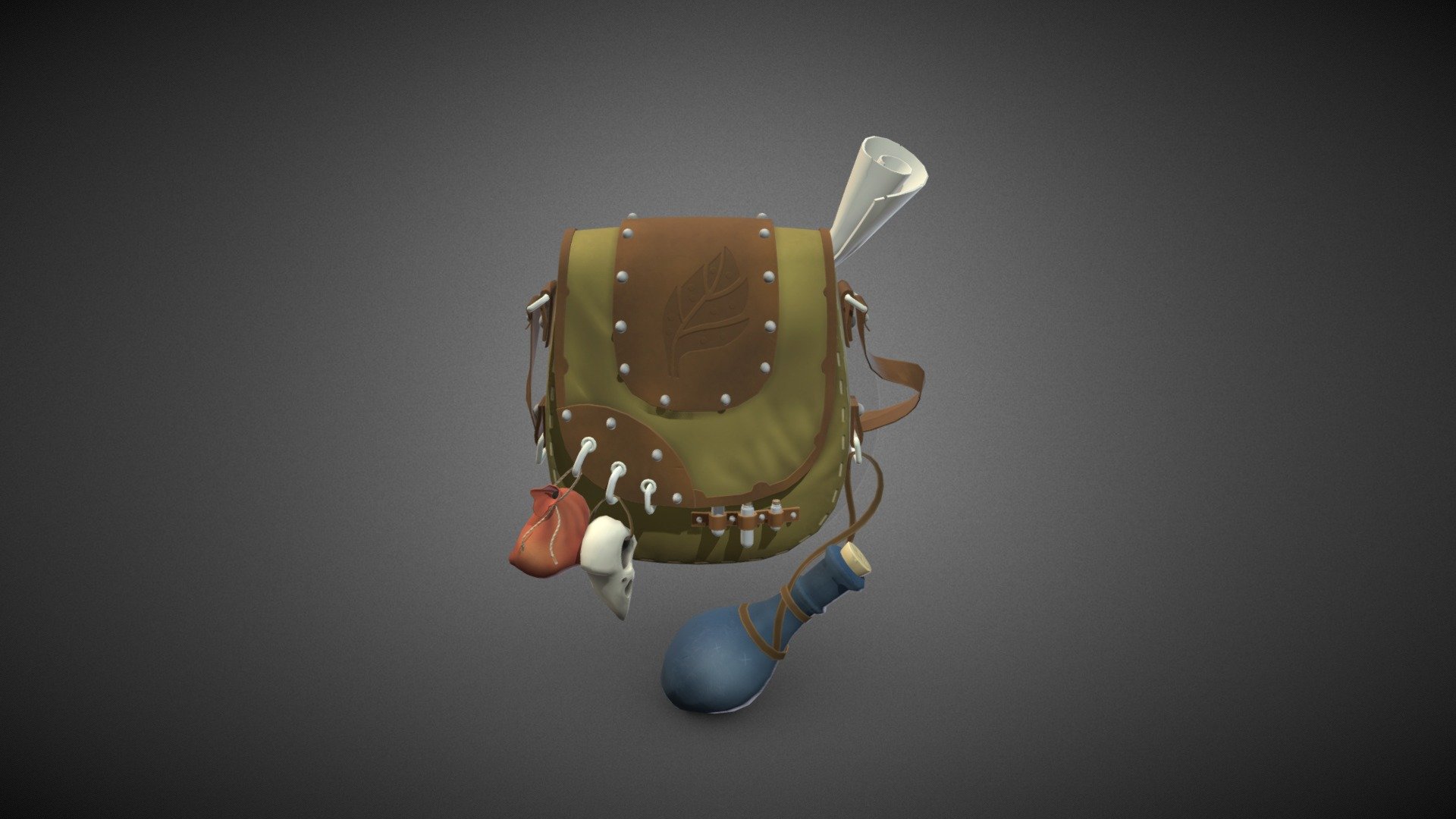 Stylized Bag - 3D model by singhdevender443 [5e85314] - Sketchfab