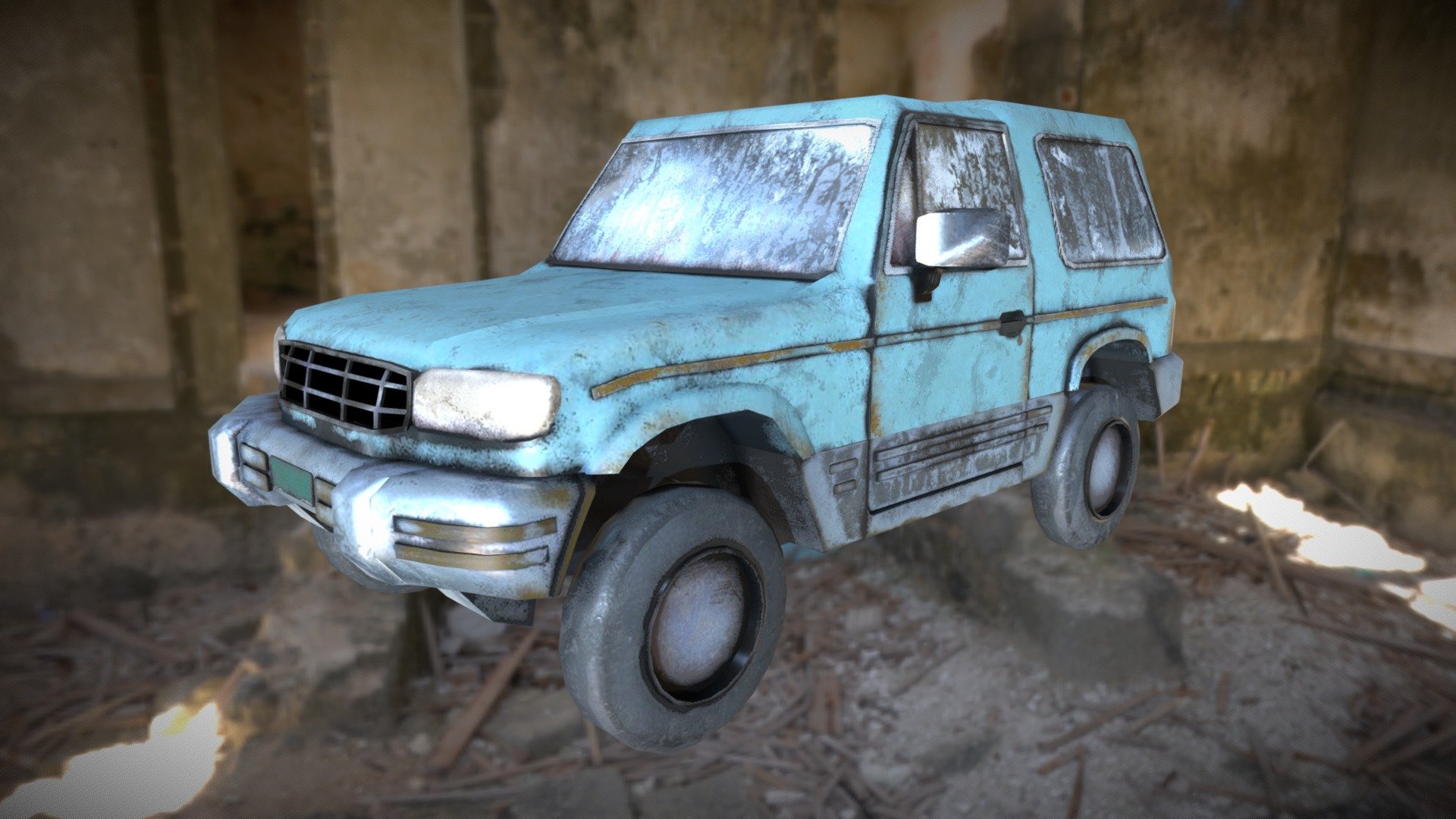 broken car - Download Free 3D model by TORI106 [5e87e88] - Sketchfab