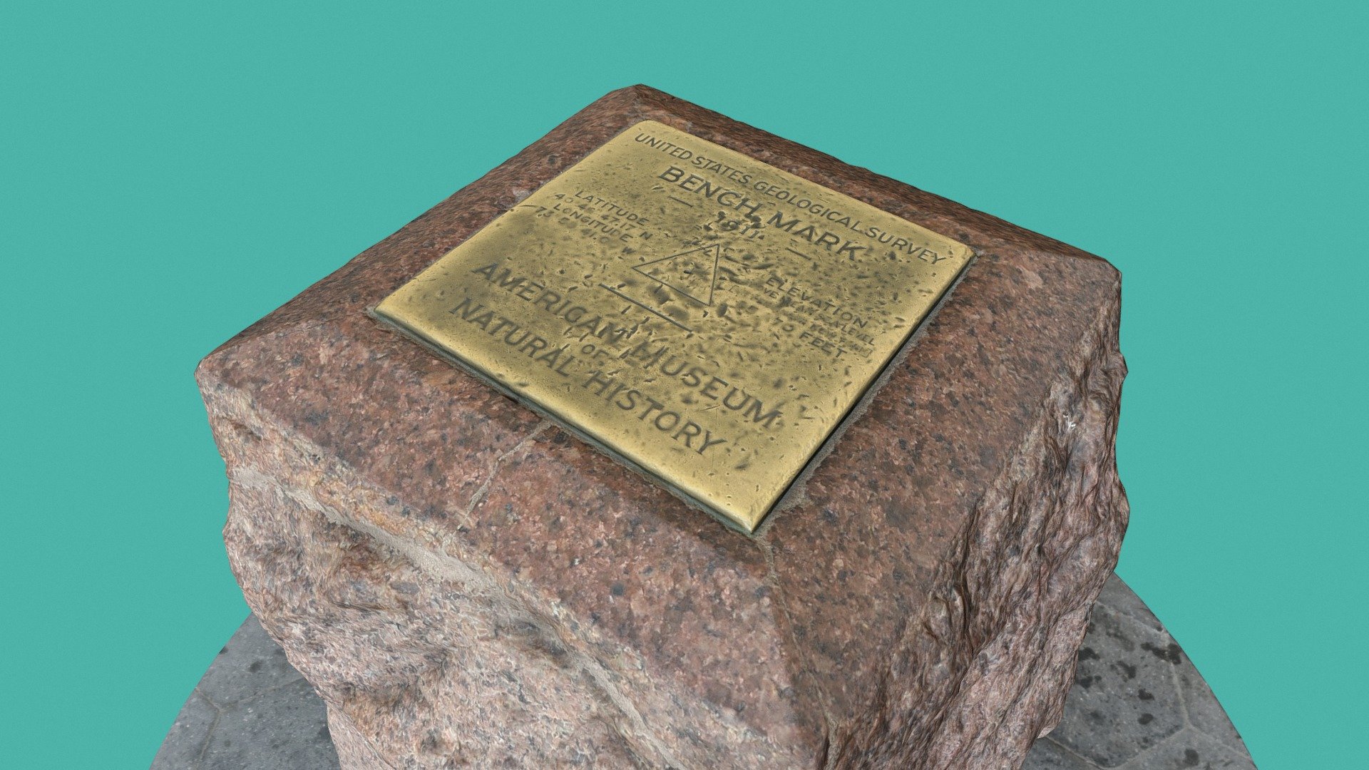 USGS Benchmark @ AMNH - 3D model by Thomas Flynn (@nebulousflynn ...